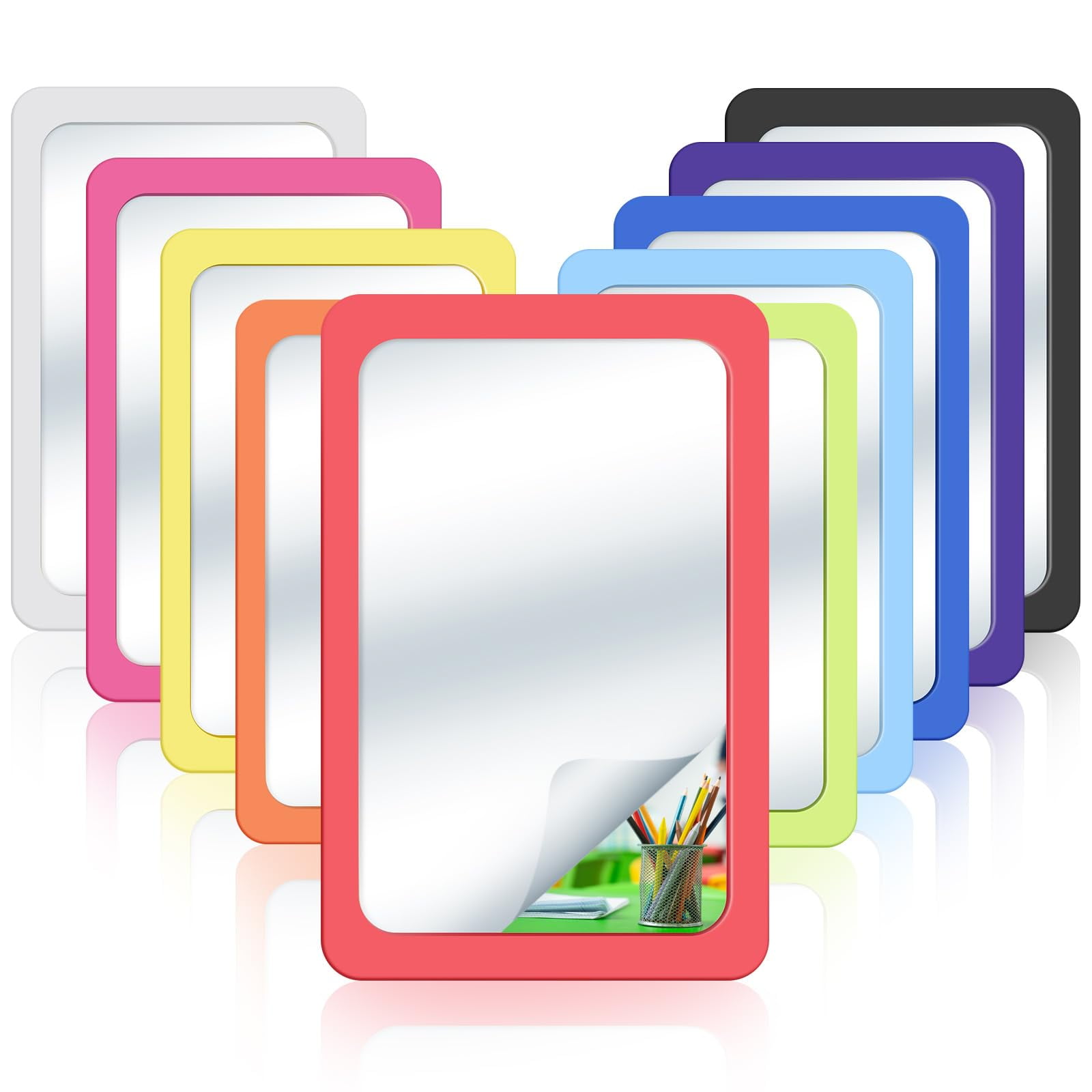 safe mirrors shatterproof, small unbreakable classroom mirrors, craft ...