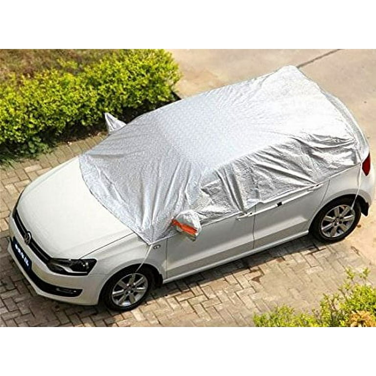 safe view half size car cover top waterproof windproof dustproof windshield cover snow ice winter summer for sedan suv suv yl 185 192 Walmart
