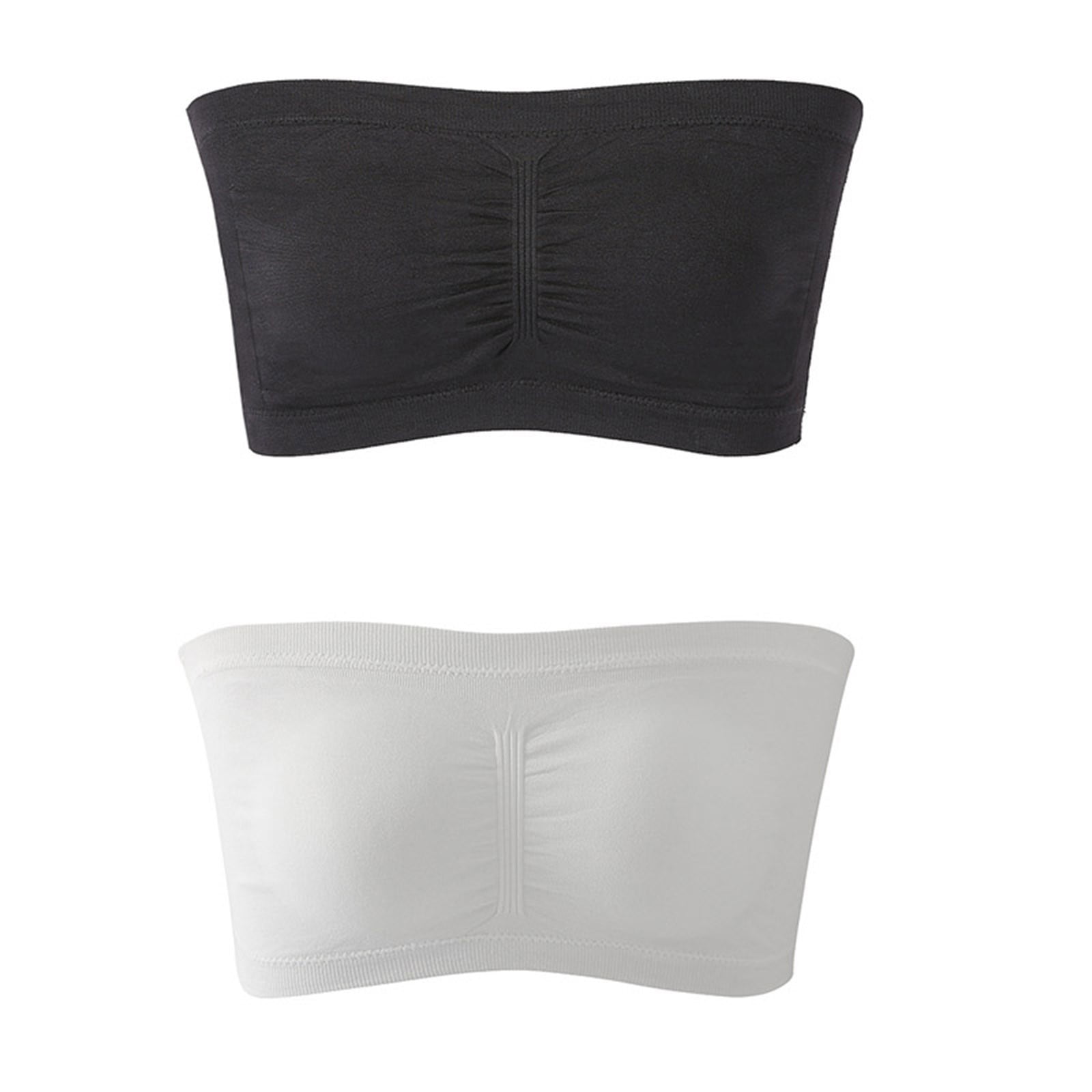 safuny 2Pc Strapless Bra for Women Seamless Smoothing Stretch,Summer ...