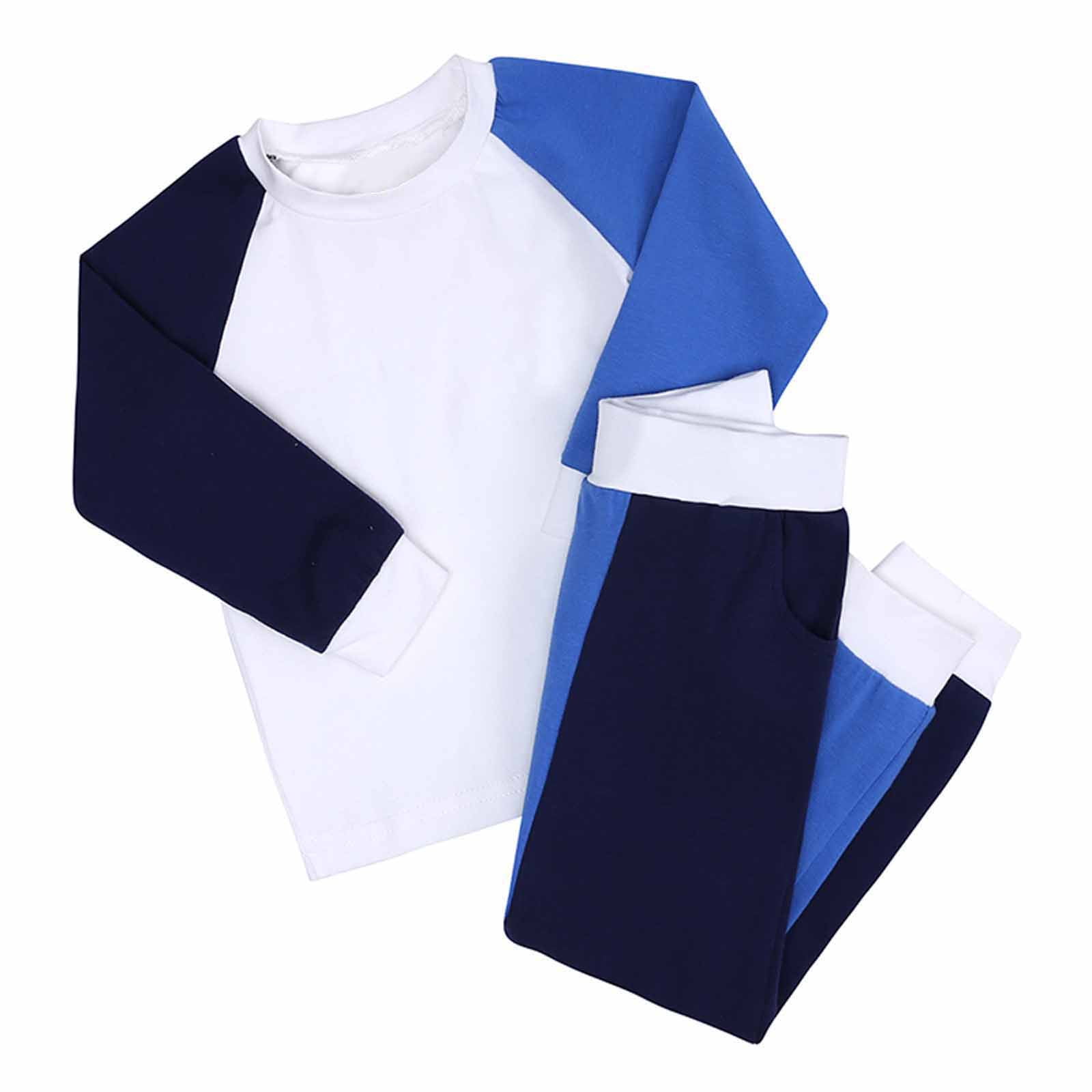 safuny 2Pc Tracksuits Outfits Sets Outdoors for Kids Raglan Pullover ...