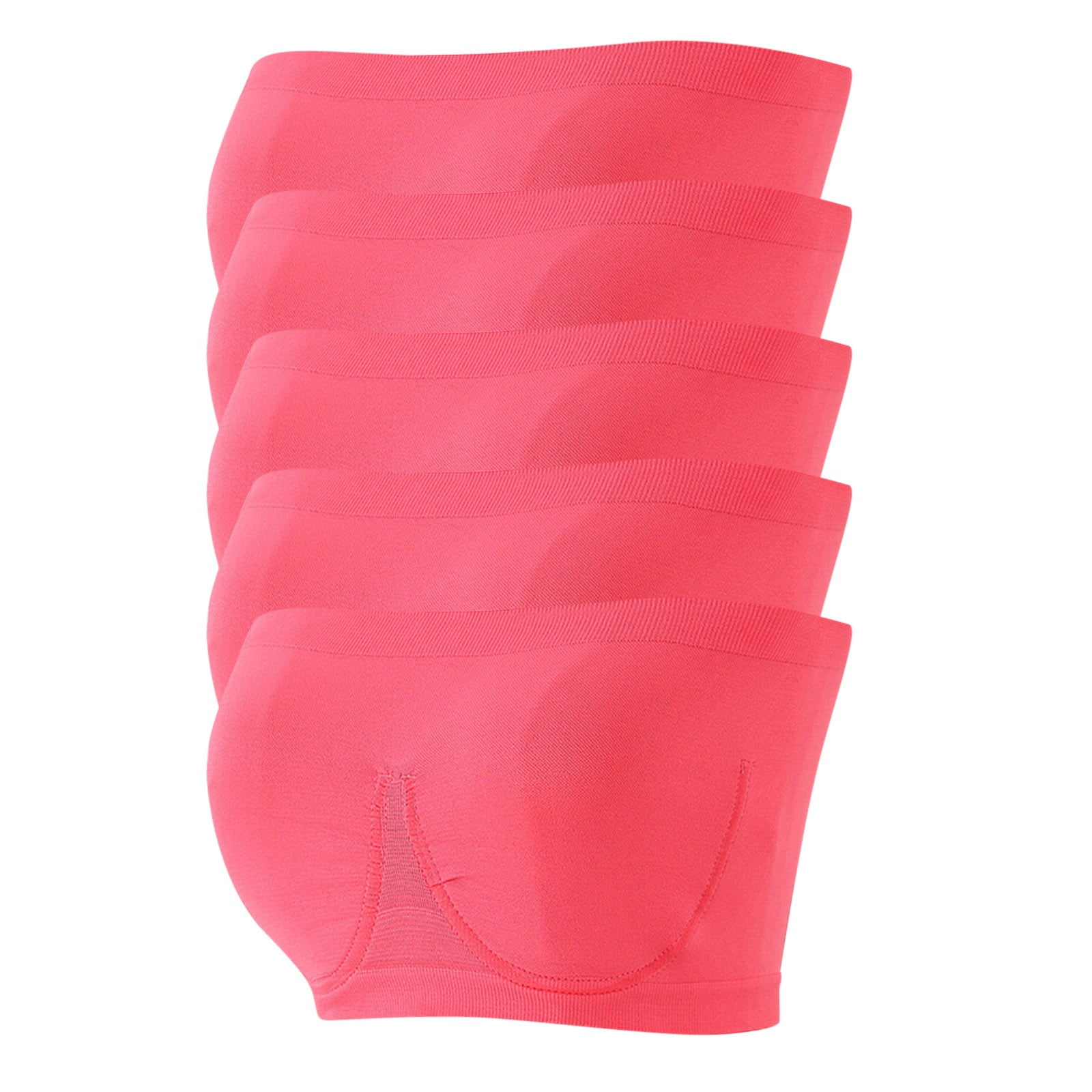 safuny 5Pc Strapless Bra for Women Seamless Smoothing Stretch,Summer ...