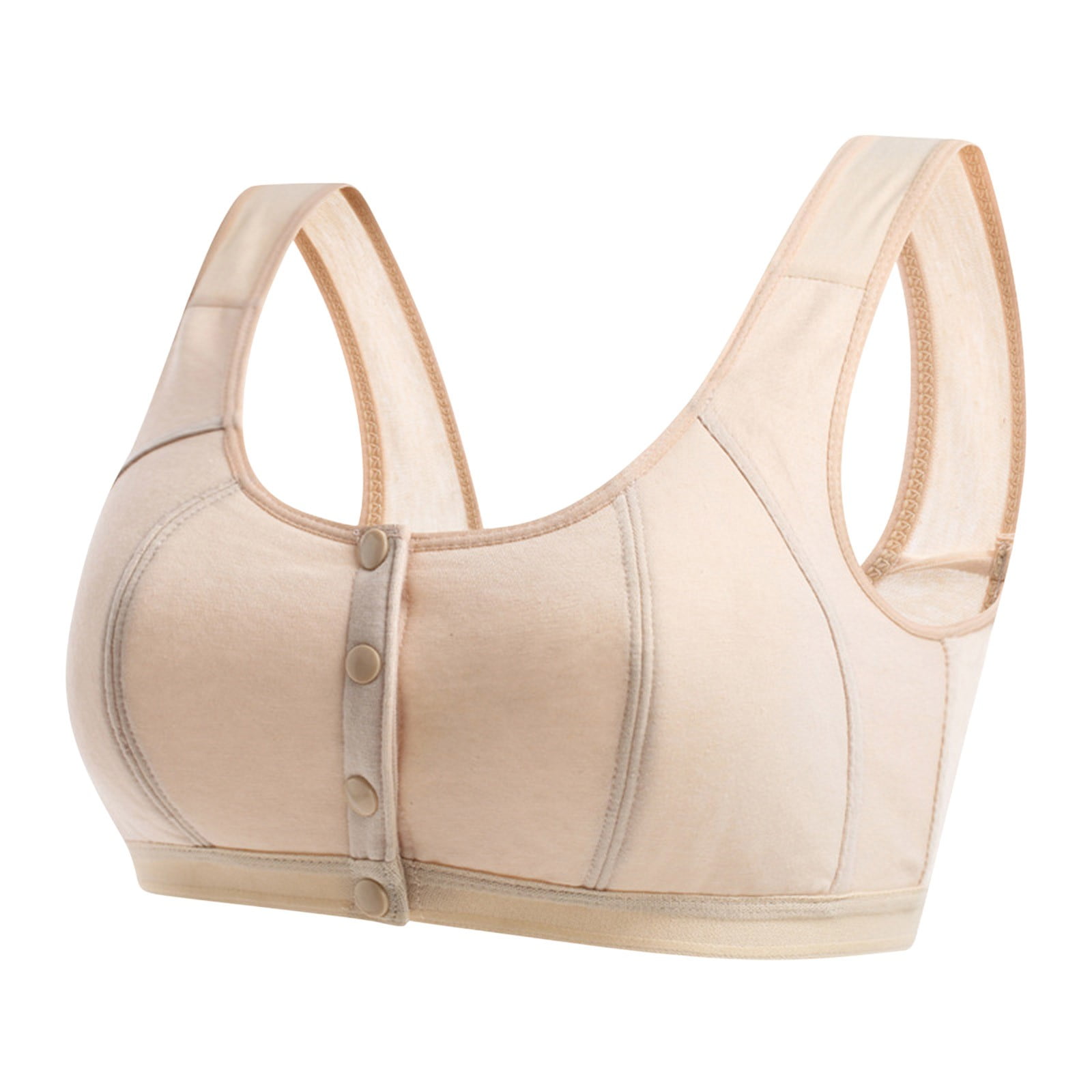safuny Everyday Bra for Women Large Size Cotton U-shaped Back Front ...