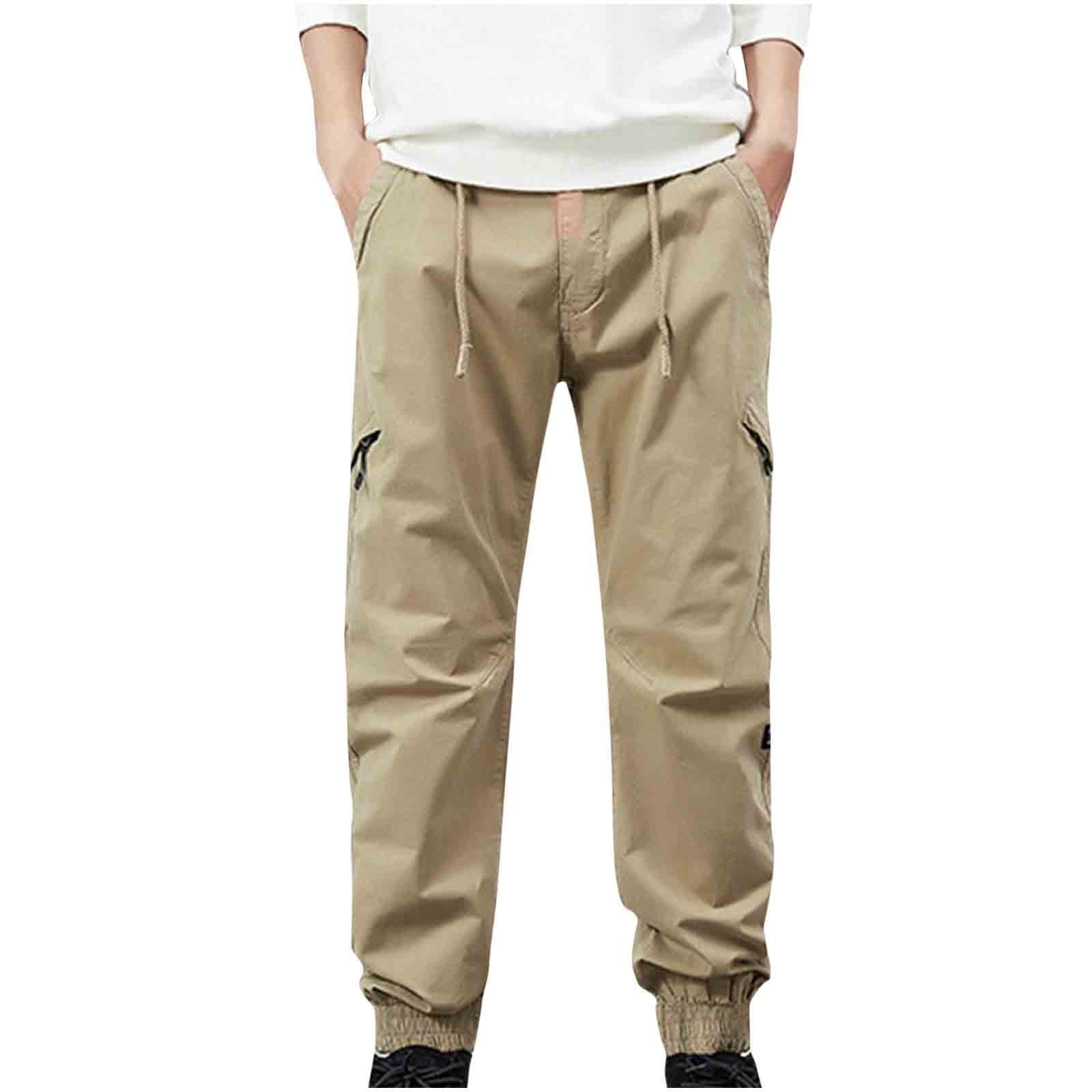 safuny Men's Loose Skater Cargo Pants Hip Hop Plus Size Baggy Pants for ...