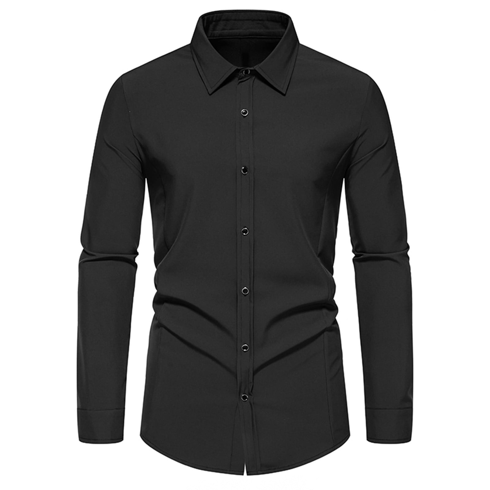 safuny Men's Outwear Solid Color Shackets Slim Suit Tops Big&Tall ...