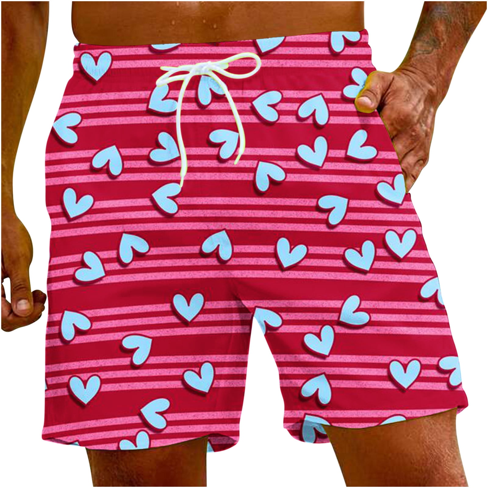 Safuny Mens Swim Trunks Beach Pants With Pocket Swimwear Bathing Suits