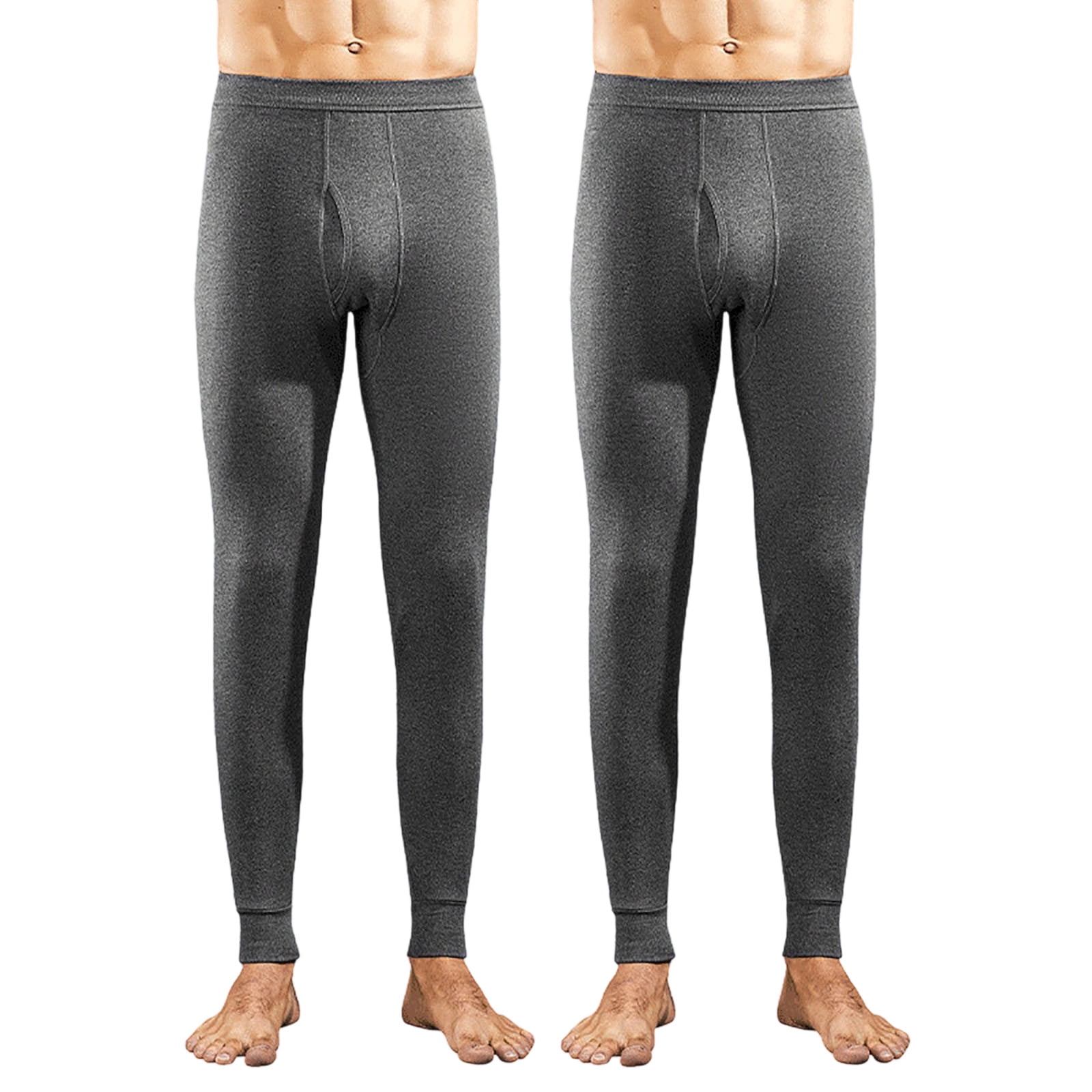 safuny Mens Base Layer Pants 2Pcs Wool Heavyweight Thermal Pants ...