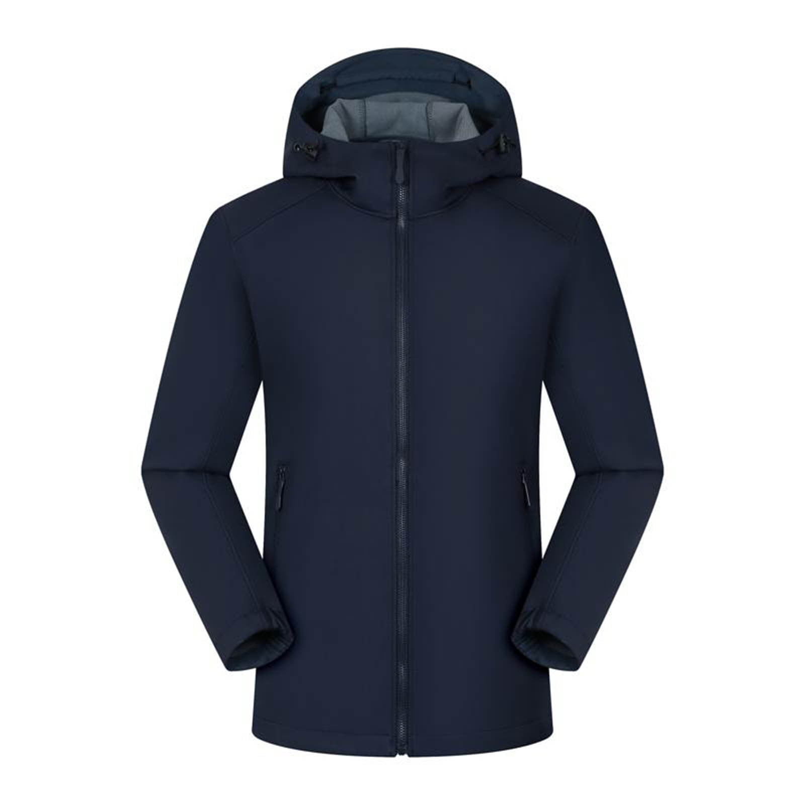 safuny Windproof Hood Trench Coat Thickened Warm Jacket For Outdoor ...