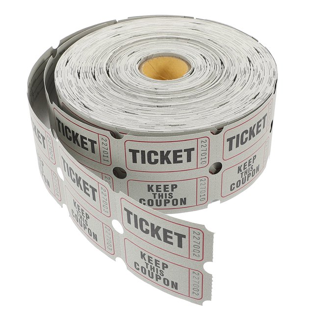 said 1 Roll of Raffle Event Ticket Activity Coupon Amusement Park Entry ...