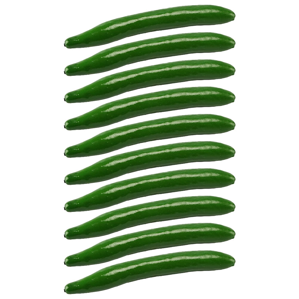 said 10Pcs Emulation Cucumber Model Vegetable Decor Chic Photo Prop ...