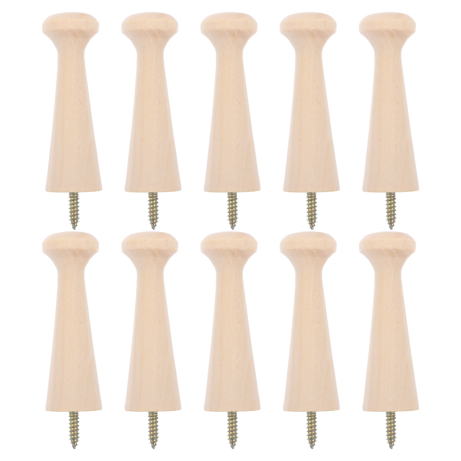 said 10pcs Screw In Shaker Pegs Wooden Pegs For Hanging Wall Pegs Wood ...