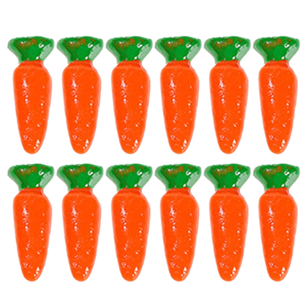 said 12Pcs Artificial Carrots Mini Carrots Fake Vegetable Model Fake ...