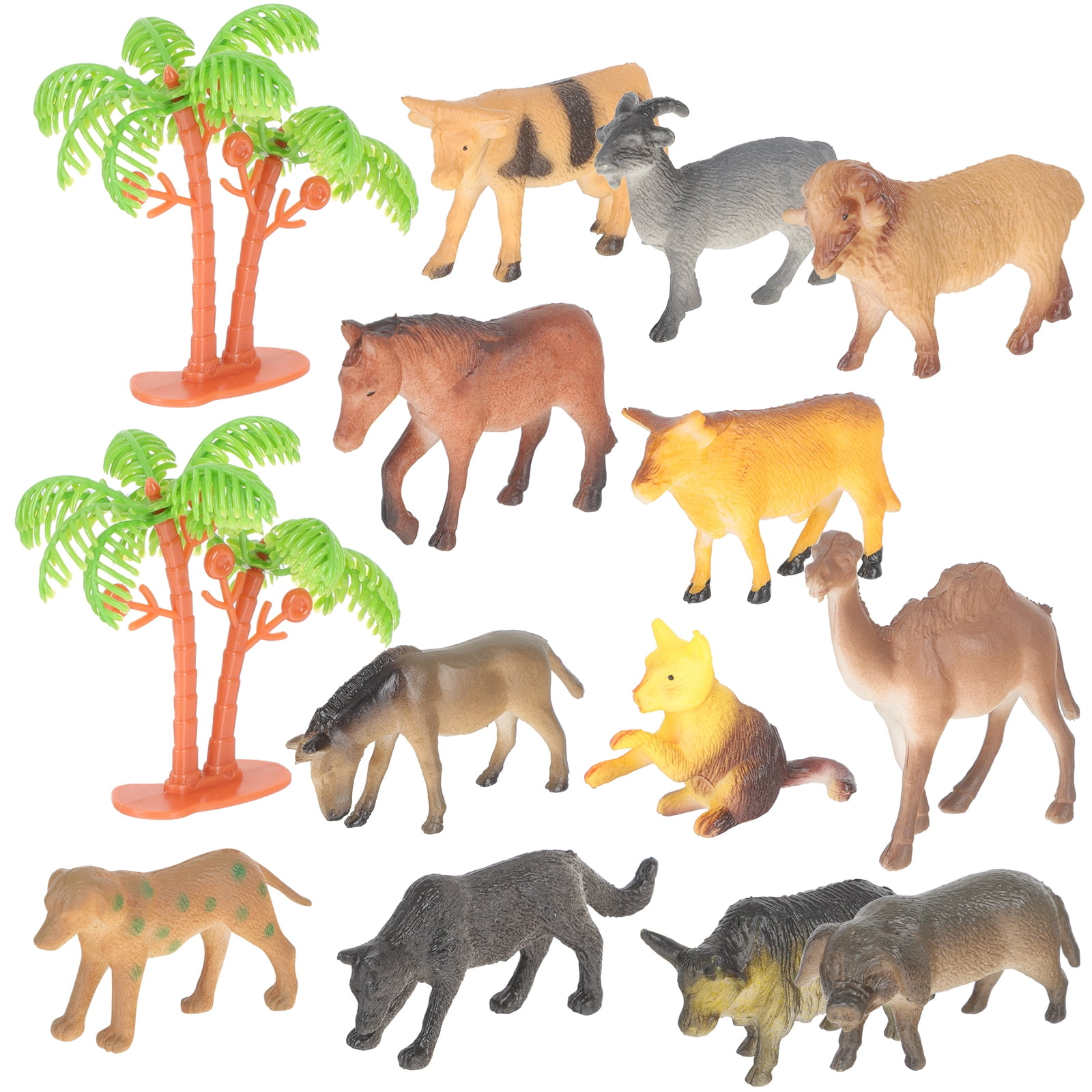 said 12pcs Animals Figurines Farm Animals Set Plastic Animals Toys ...