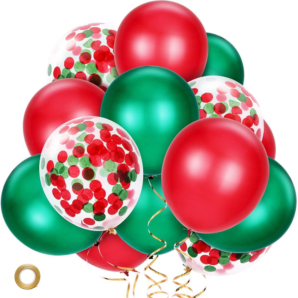 said 12pcs Christmas Decorative Balloons Exquisite Xmas Latex Balloons ...