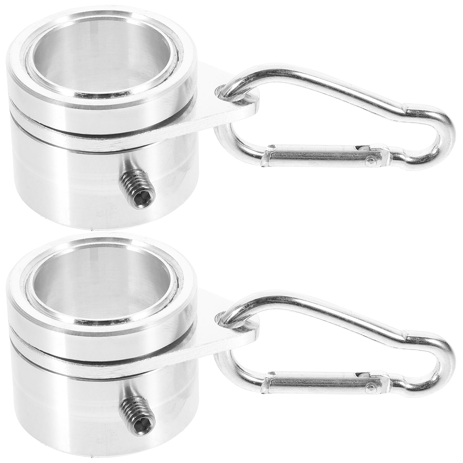 said 2 Pcs Aluminum Alloy Flag Pole Rings Rotating Flagstaff Mounting ...