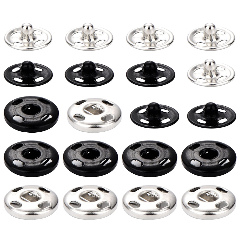 said 20 Pairs Sew-on Snap Buttons Metal Snap Fasteners Clothes Press ...