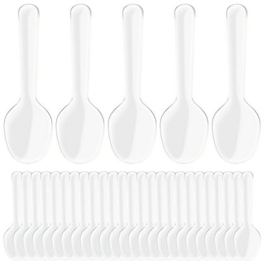 Great Value Plastic Everyday Clear Spoons, 100 Count - Walmart.com