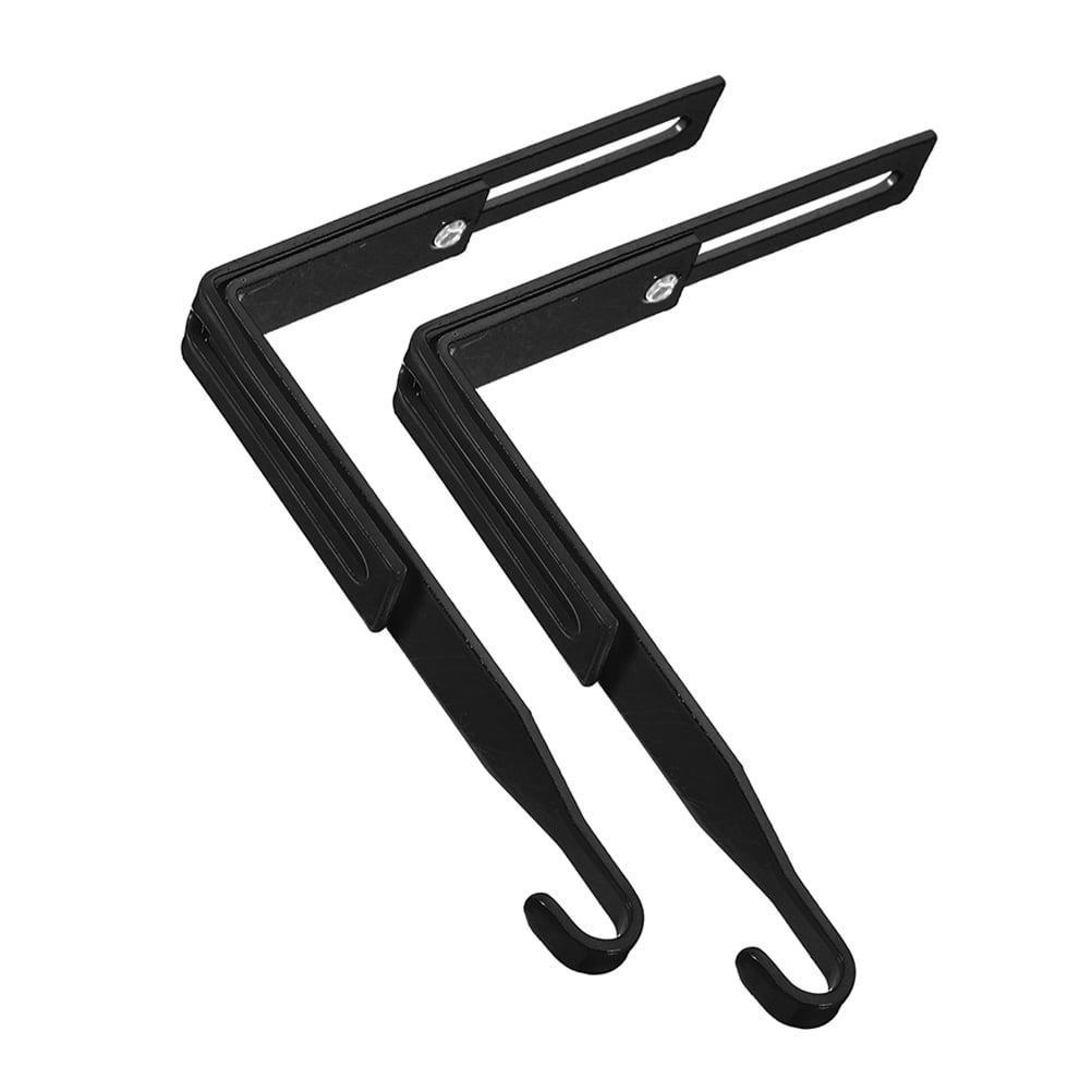 BESTYASH Adjustable Black Metal Cabinet Hooks 2 Pieces for Efficient ...