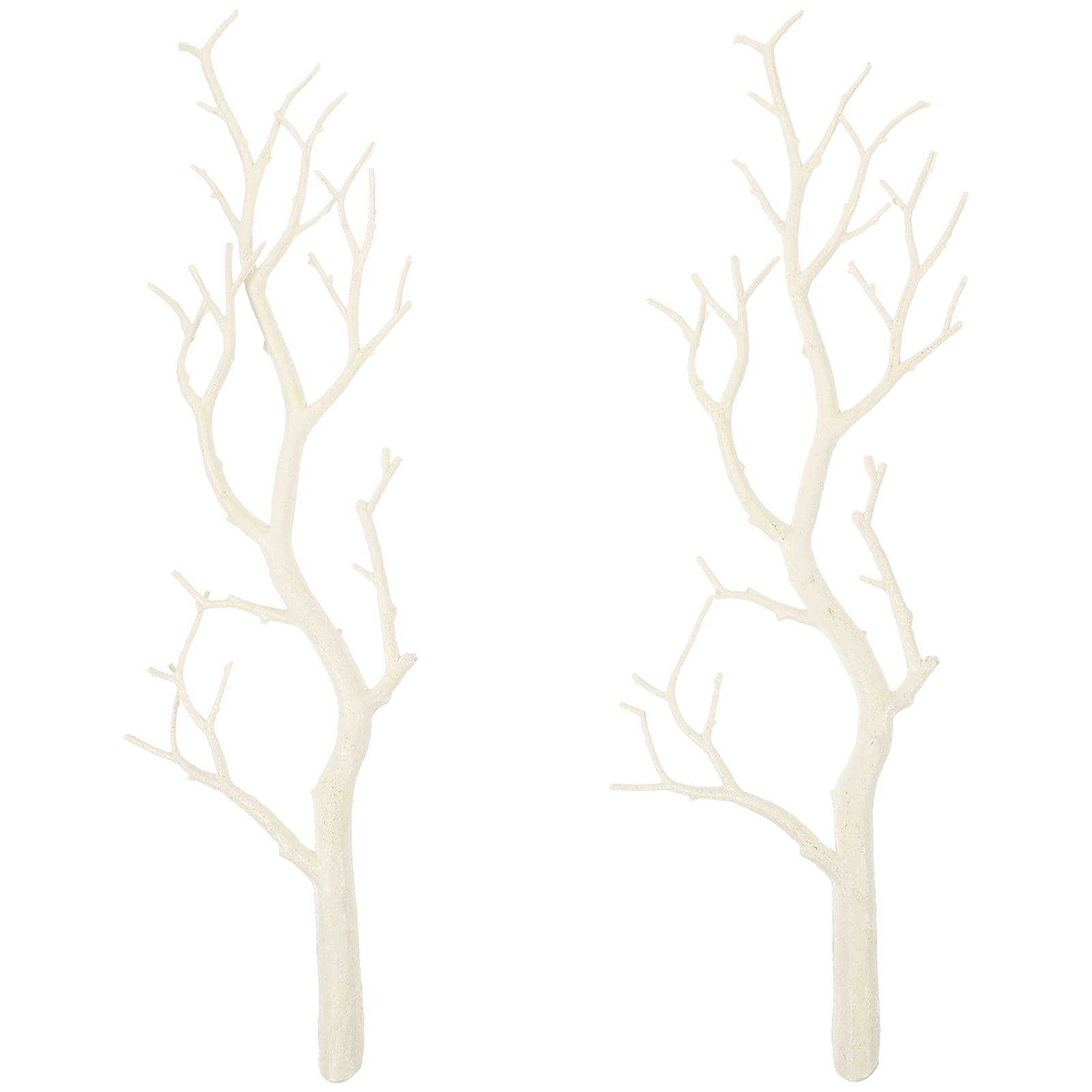 said 2pcs White Tree Branches Tree Branches Black Branches Decor Faux ...