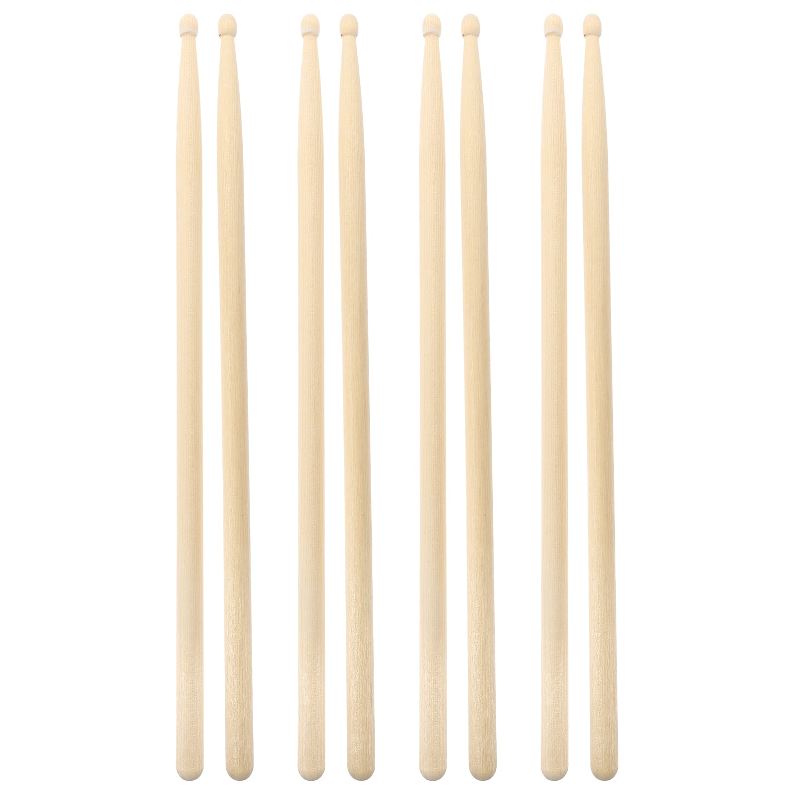 said 4 Pairs of 5A Music Band Maple Wood Drum Sticks Drumsticks (Wood ...