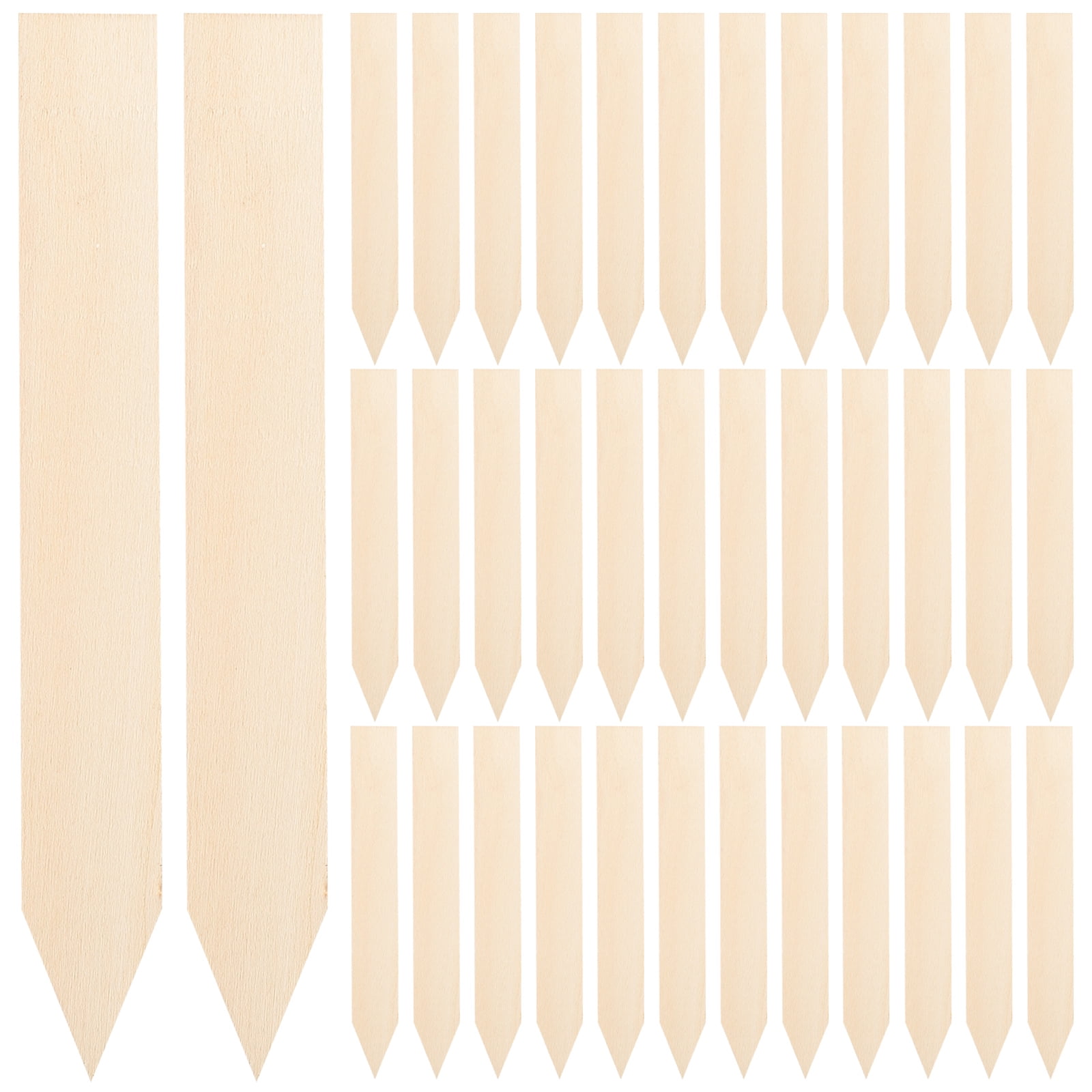 BESTYASH Durable Khaki Wood Plant Tags for Gardening Lightweight ...
