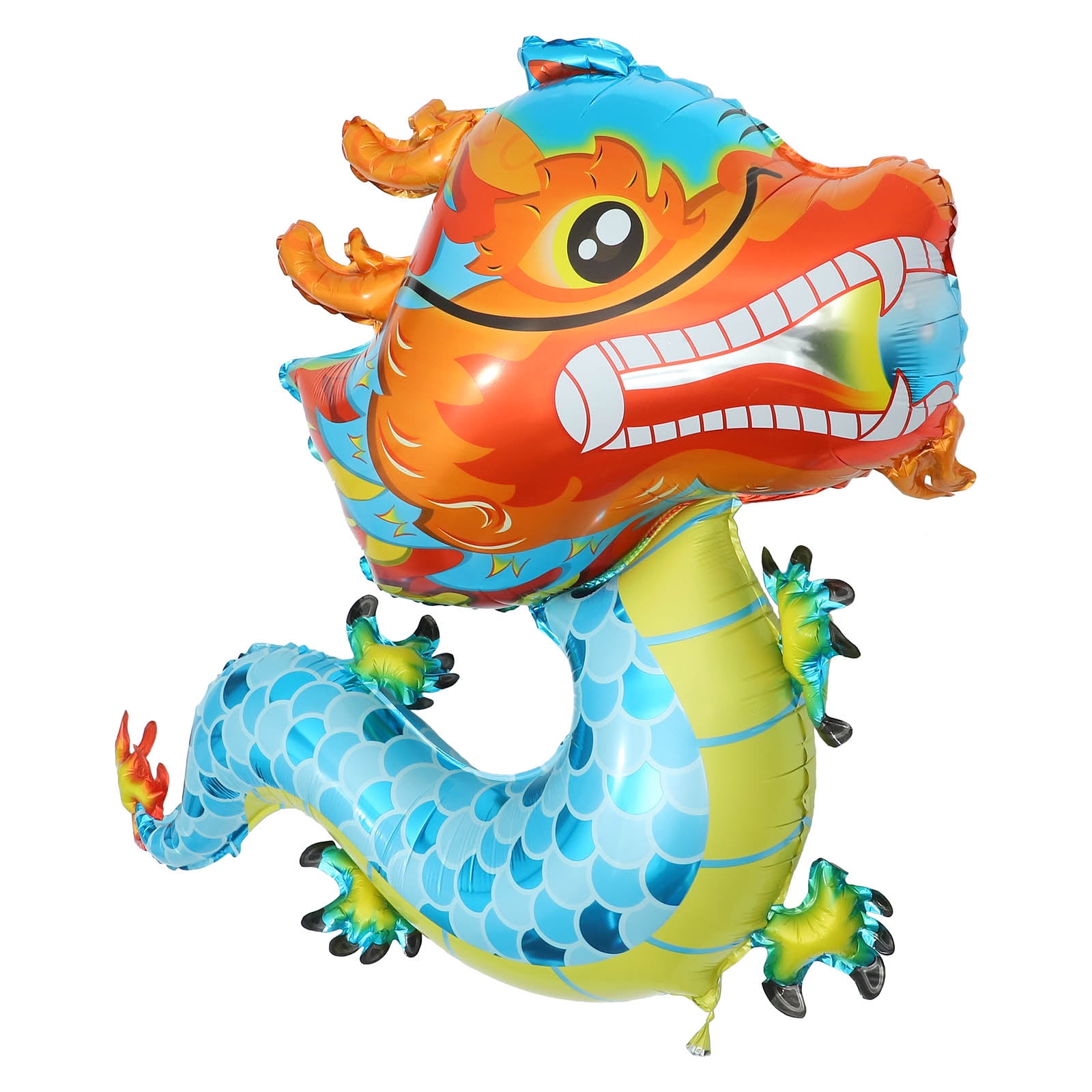 BESTYASH 5Pcs Sky Blue Chinese Dragon Foil Balloons for Lunar New Year ...