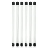 said 6 pcs Clear Storage Tubes Plastic Storage Tubes Round Storage ...