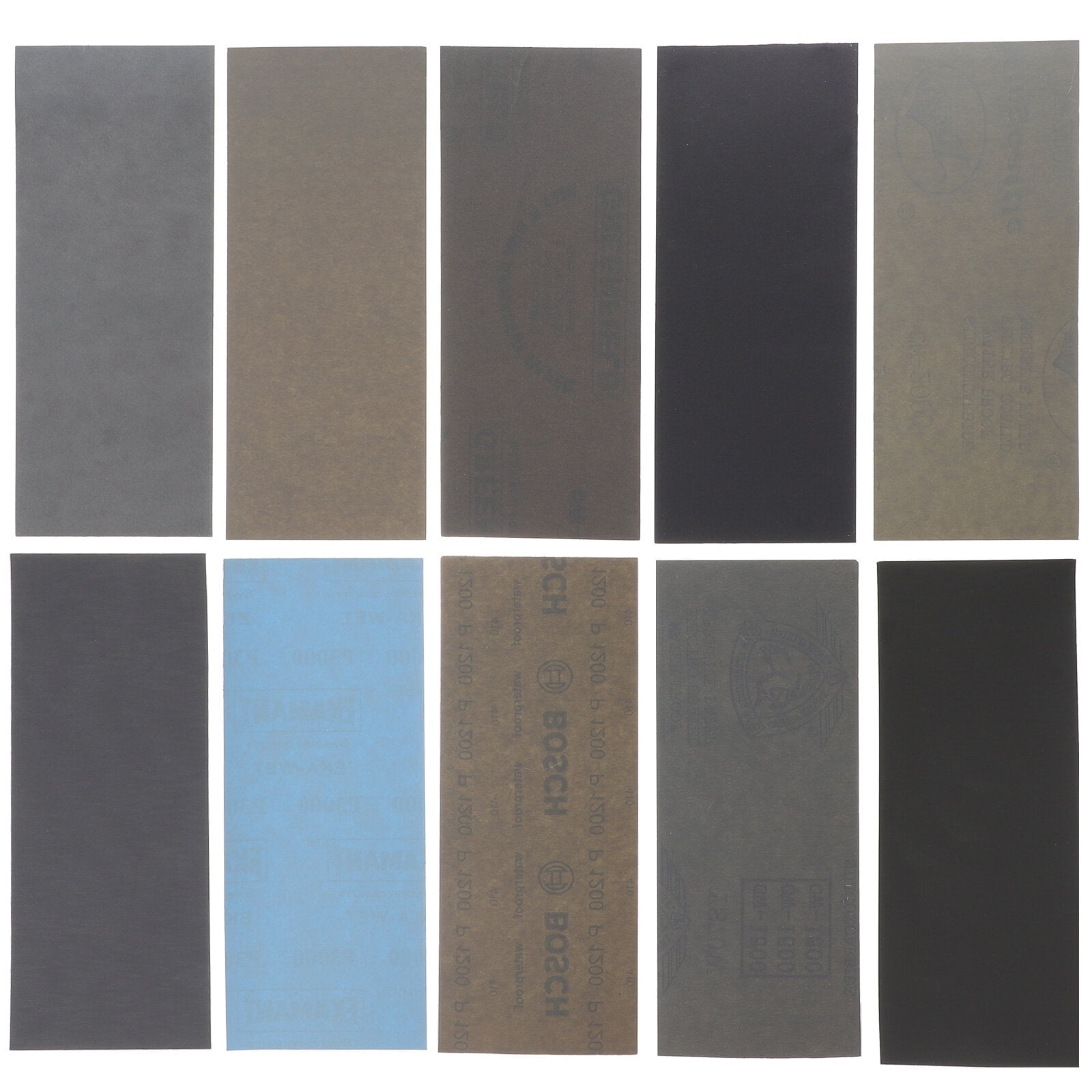 said 90 Sheets Grinding Sand Paper Waterproof Abrasive Emery Automotive ...