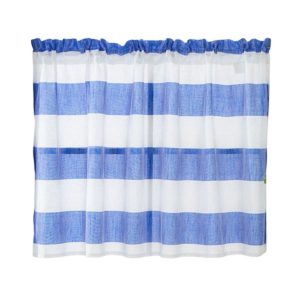 said Blue and White Stripes Curtain Delicate Star Curtain Creative ...