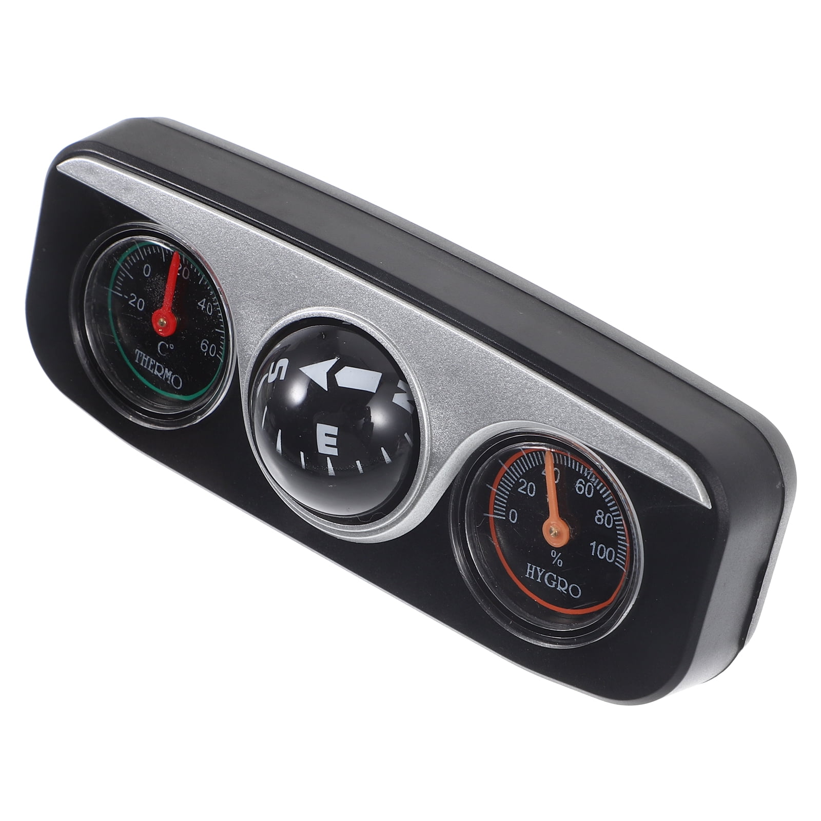 BESTYASH Black ABS Car Compass with Temperature and Humidity for ...