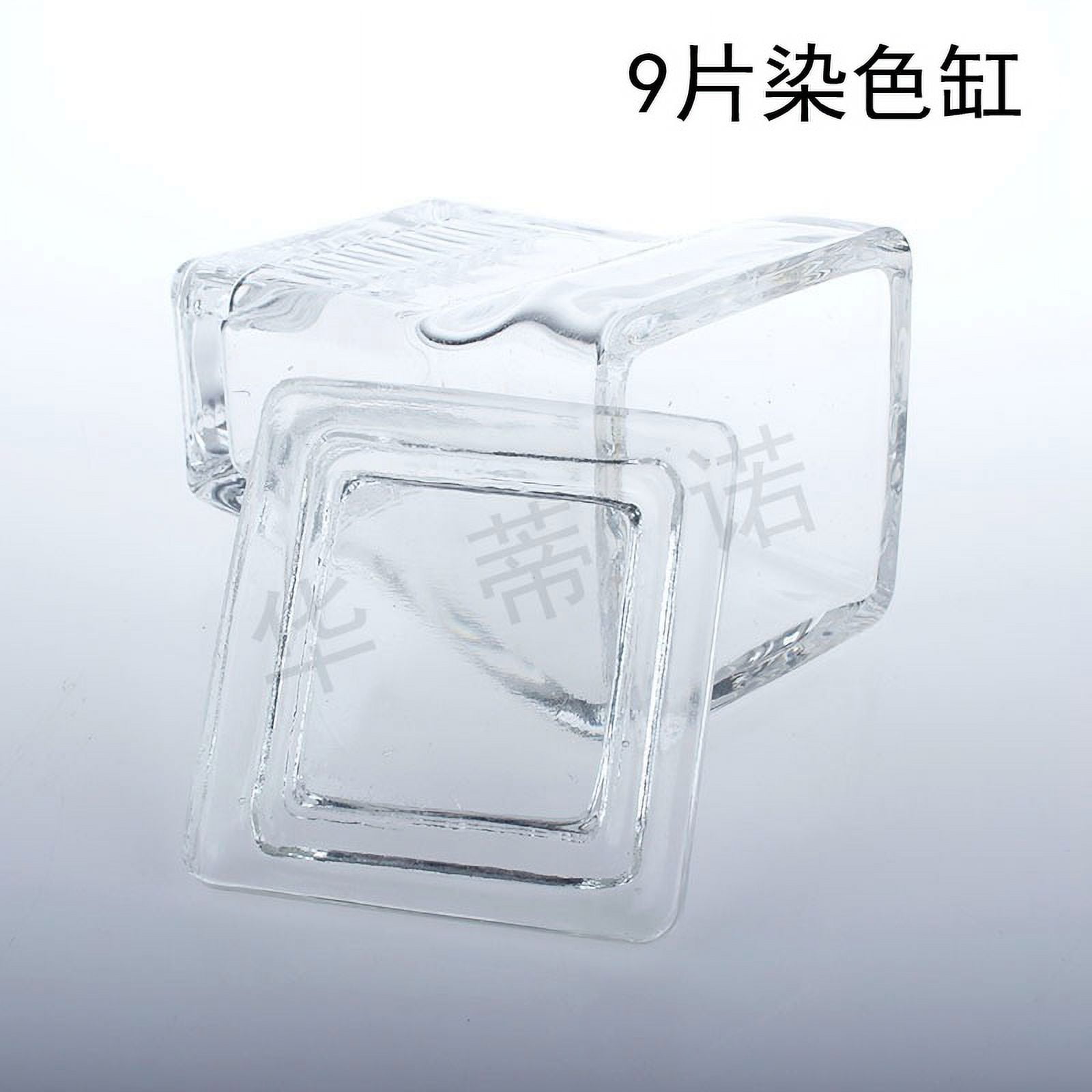 said High Transparency Glass Staining Jar with 9-Slides - Clear Glass ...