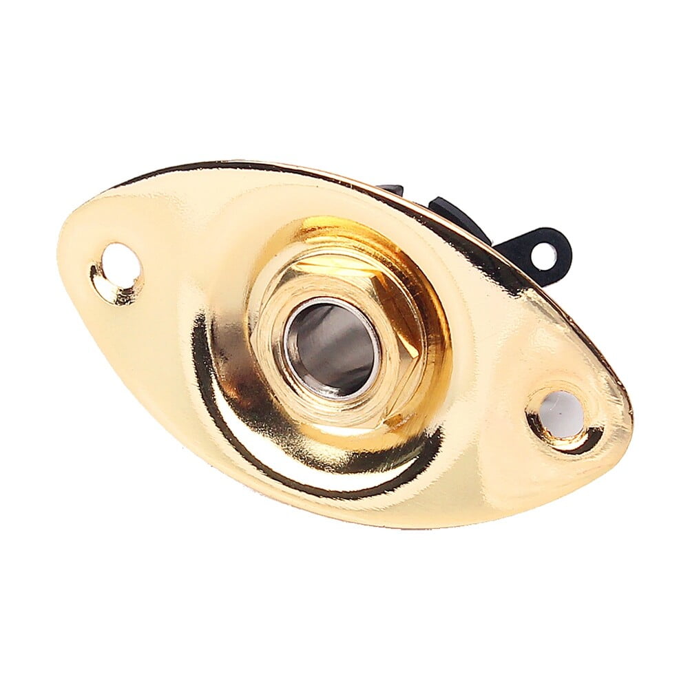 Worgeous Guitar Socket Plate Golden 1Pcs for Bass and Electric Guitar ...