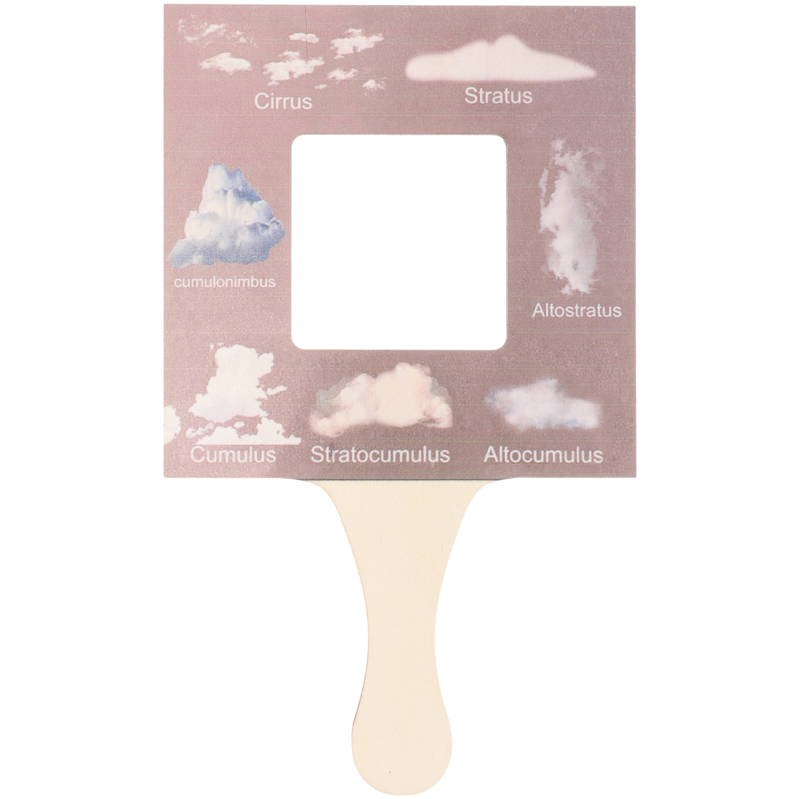 Worgeous Cloud Identification Guide Wooden 1Pcs 9.82X5.89X0.39in ...