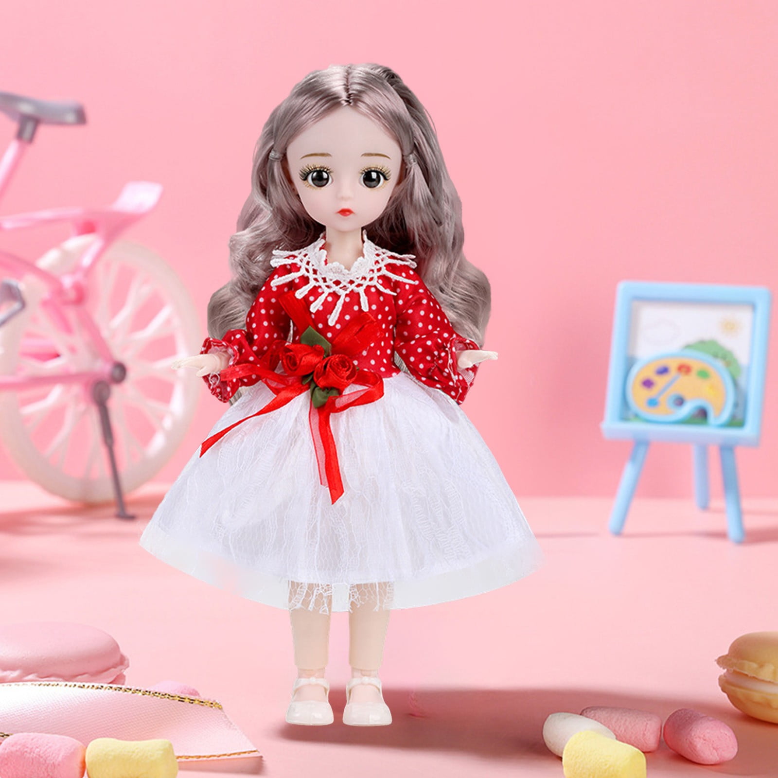 saidjrlf 12 Inch Girl Doll,Poseable Fashion Doll,Doll Gift Box Gift To ...