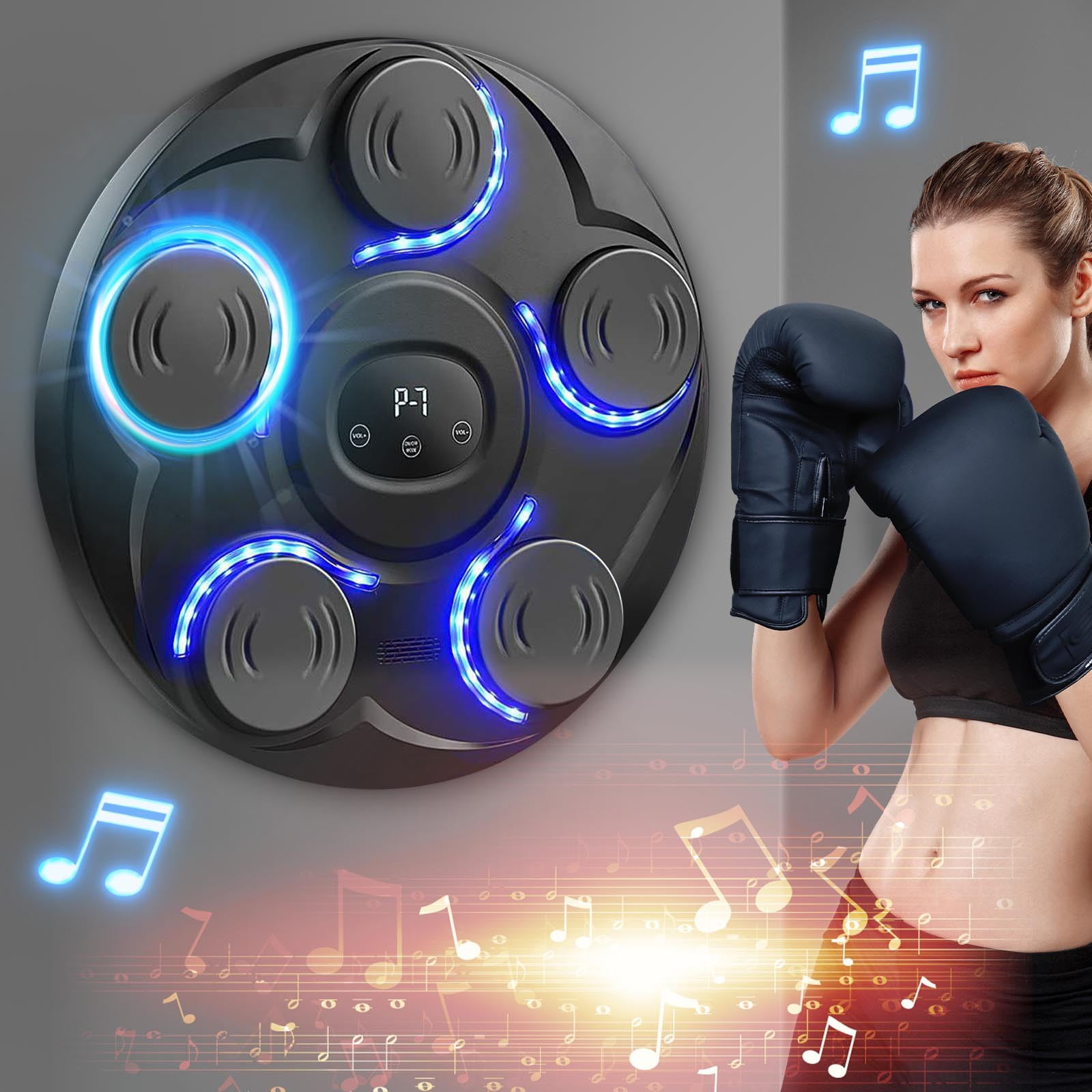saidjrlf 2025 Music Boxing Machine for Kids Adults,Boxing Wall Mount ...