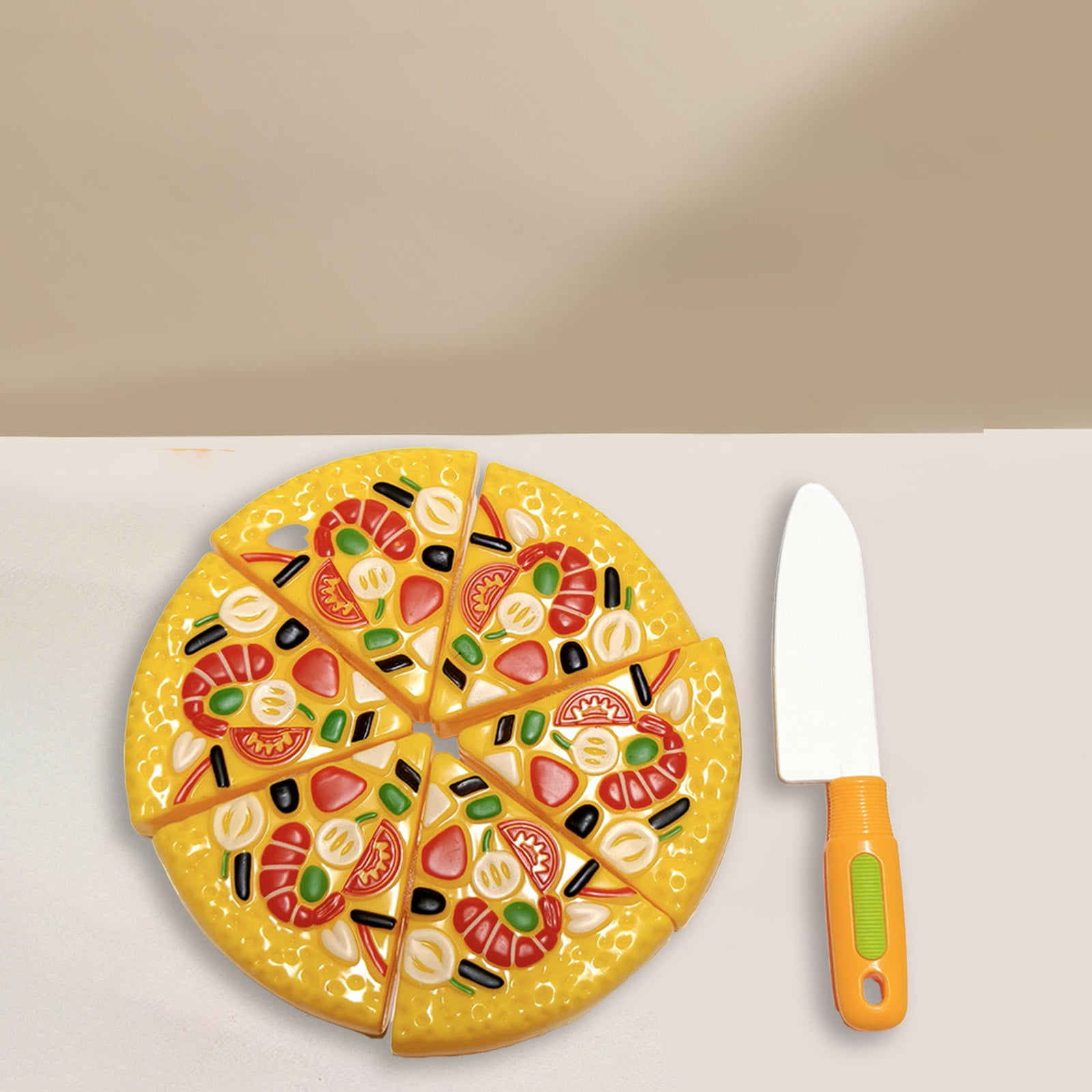IGEED 6pcs Pretend Cutting Play Food Set Kitchen Pizza Cutting Toy ...