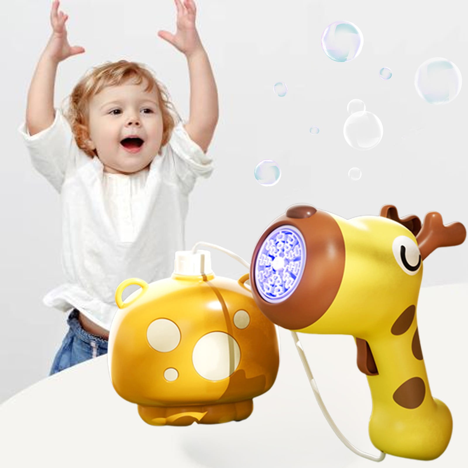 saidjrlf Bubble Machine for Kids Outdoor Toys for Toddlers Automatic ...