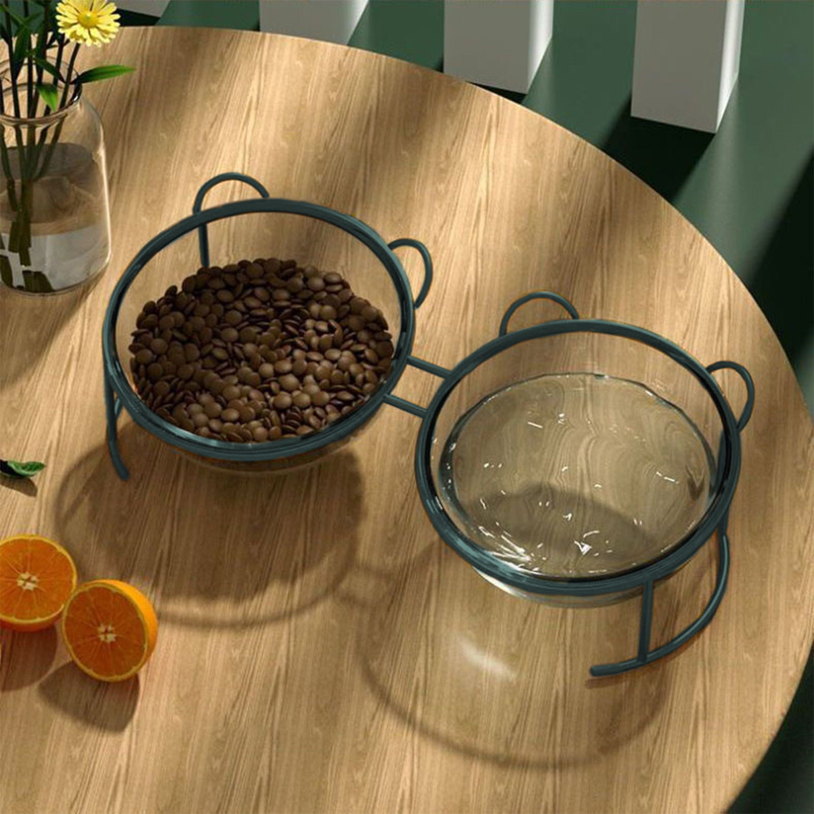 IGEED Cat Bowls for Indoor Cats,Elevated Tilted Cats Food Bowl,Cute ...