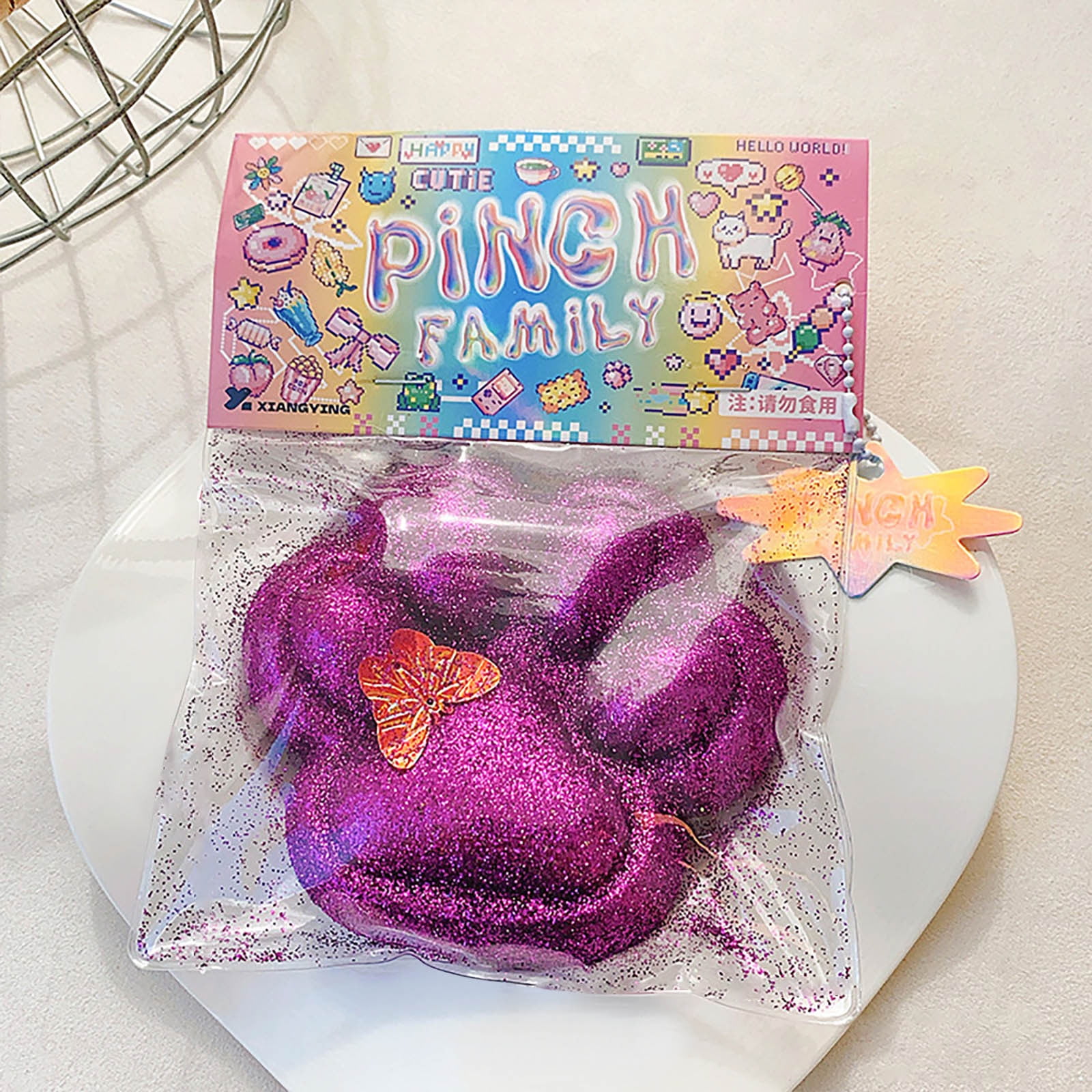 saidjrlf Cat Paw Squishy Squeeze Toys,Sparkling Stress Relief Squishies ...