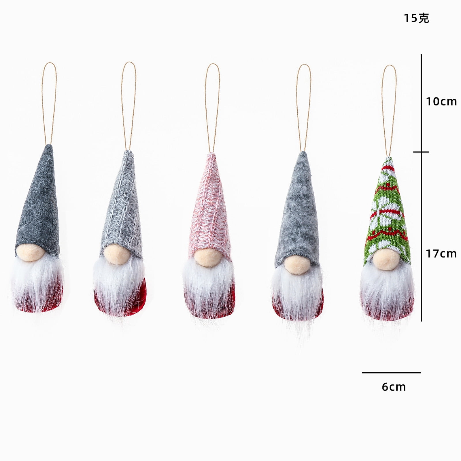 saidjrlf Christmas Gnomes Plush Decorations,Christmas Wool Pendant ...