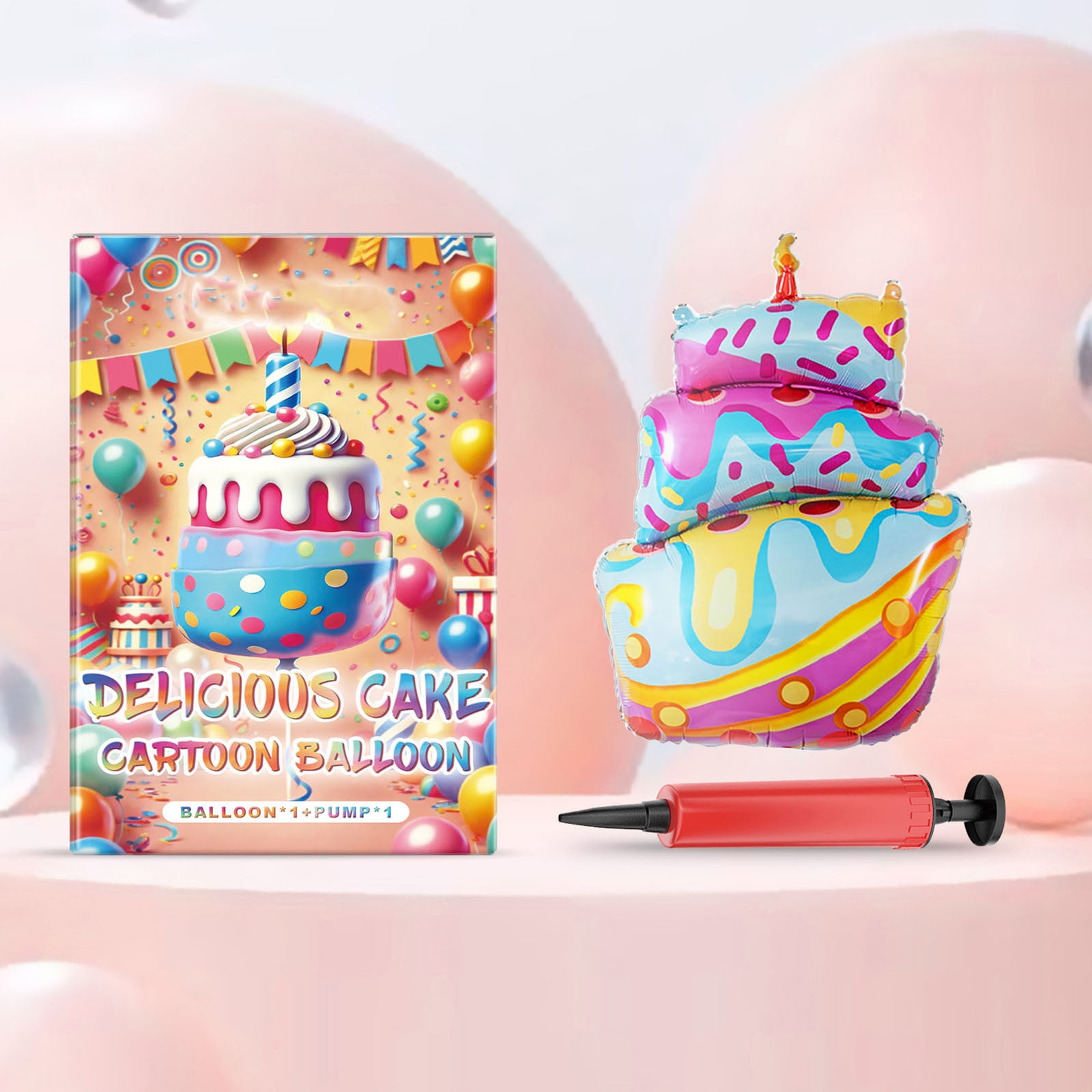 saidjrlf Colorful Cartoon Balloons,Birthday Party Decoration Polyester ...