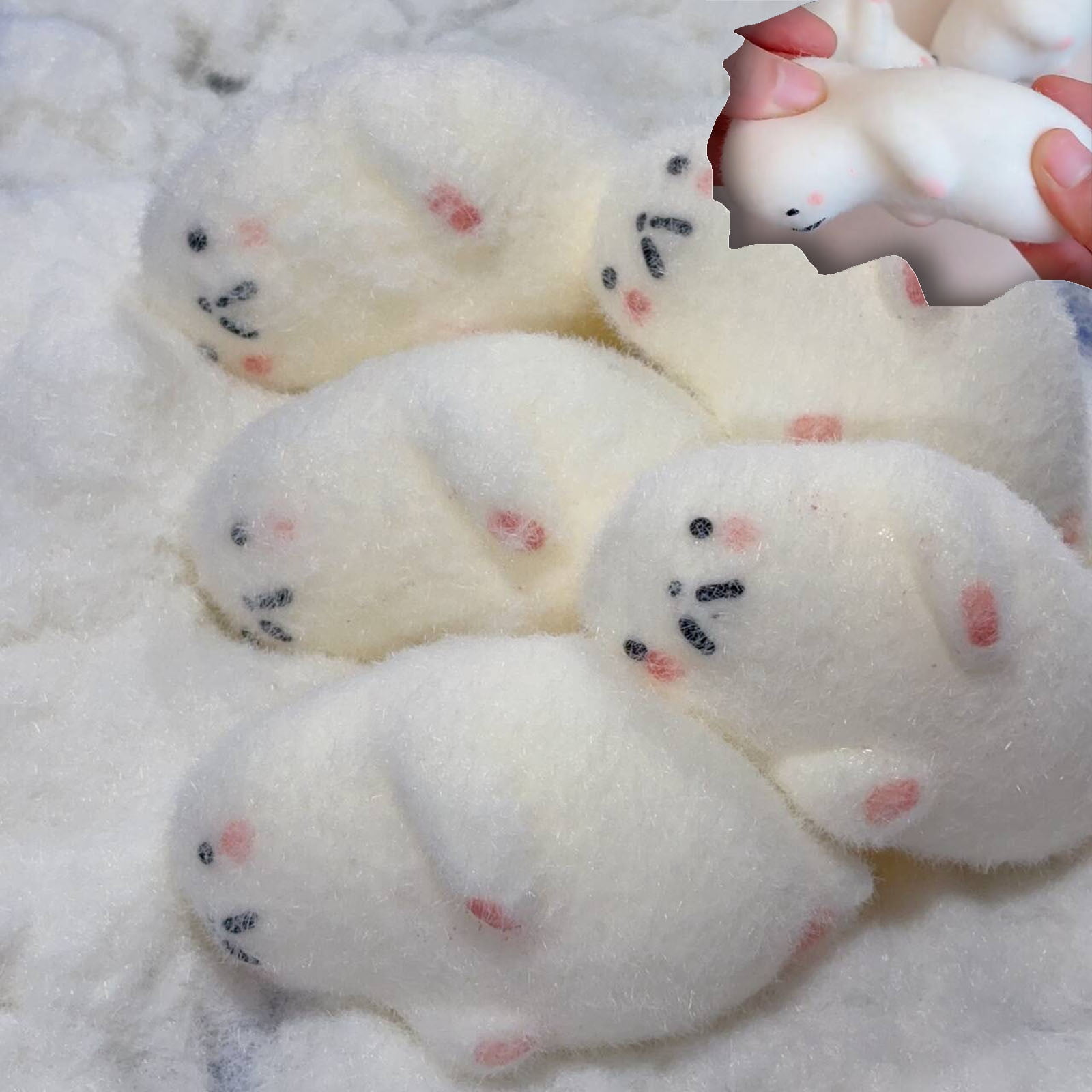 IGEED Cute Seal Mochi Taba Squishy Toys,Animal Squishies Toys for Kids ...