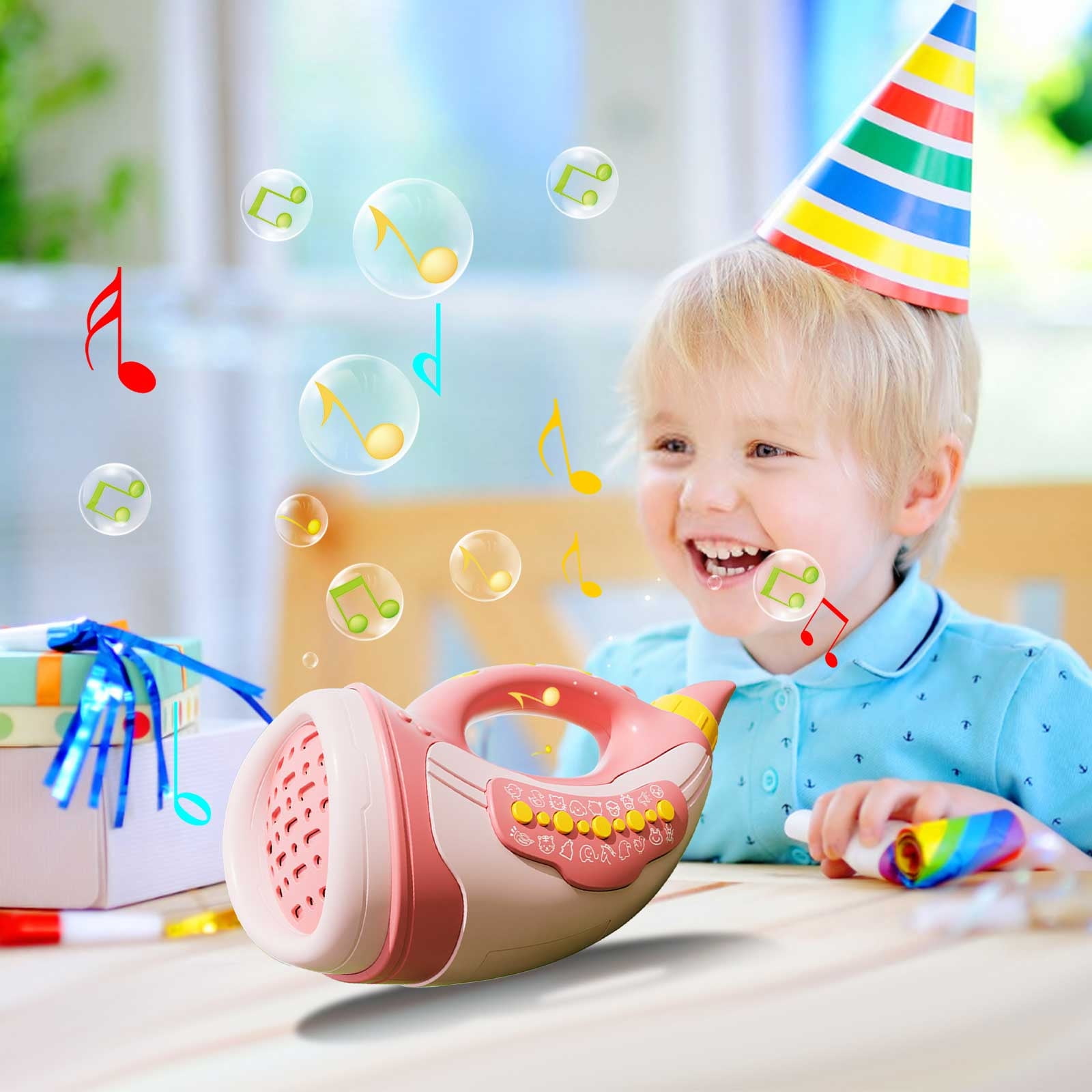 IGEED Horn Toy for Kids,Play The Horn to Simulate The Sound Effect of ...