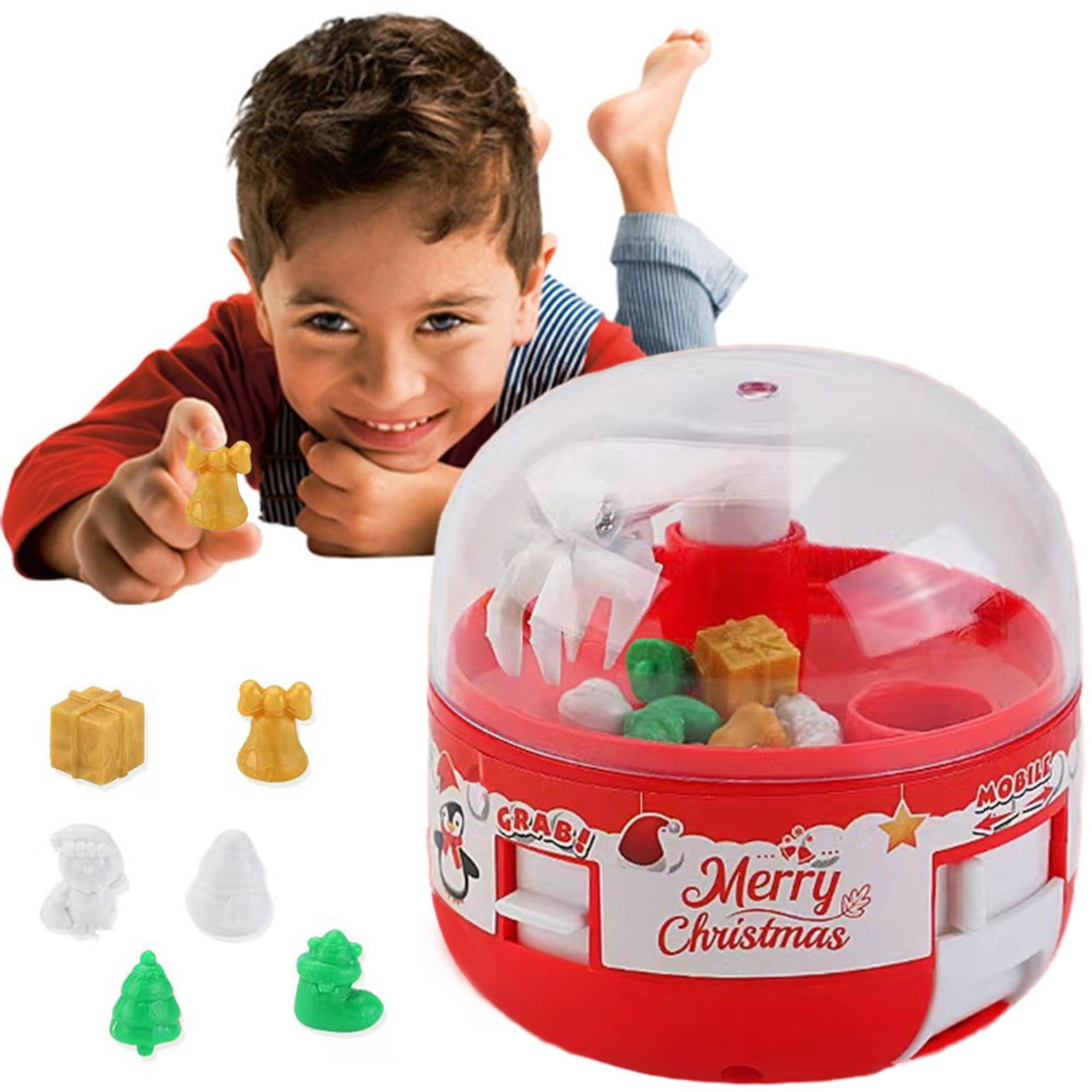 saidjrlf Mini Claw Machine for Kids,Christmas Toys Mini Catch Dinosaur ...