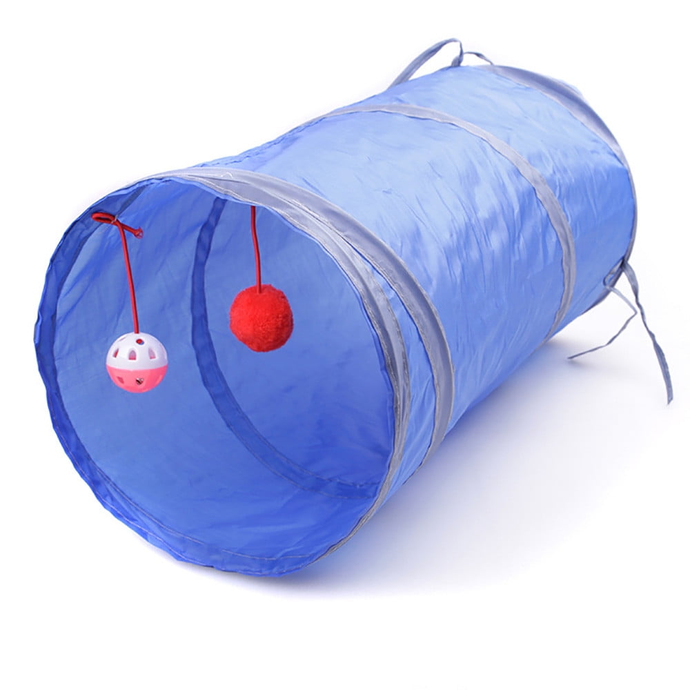 IGEED Pet Play Tunnel Funny Long Tunnel Play Toy Foldable cat channel ...