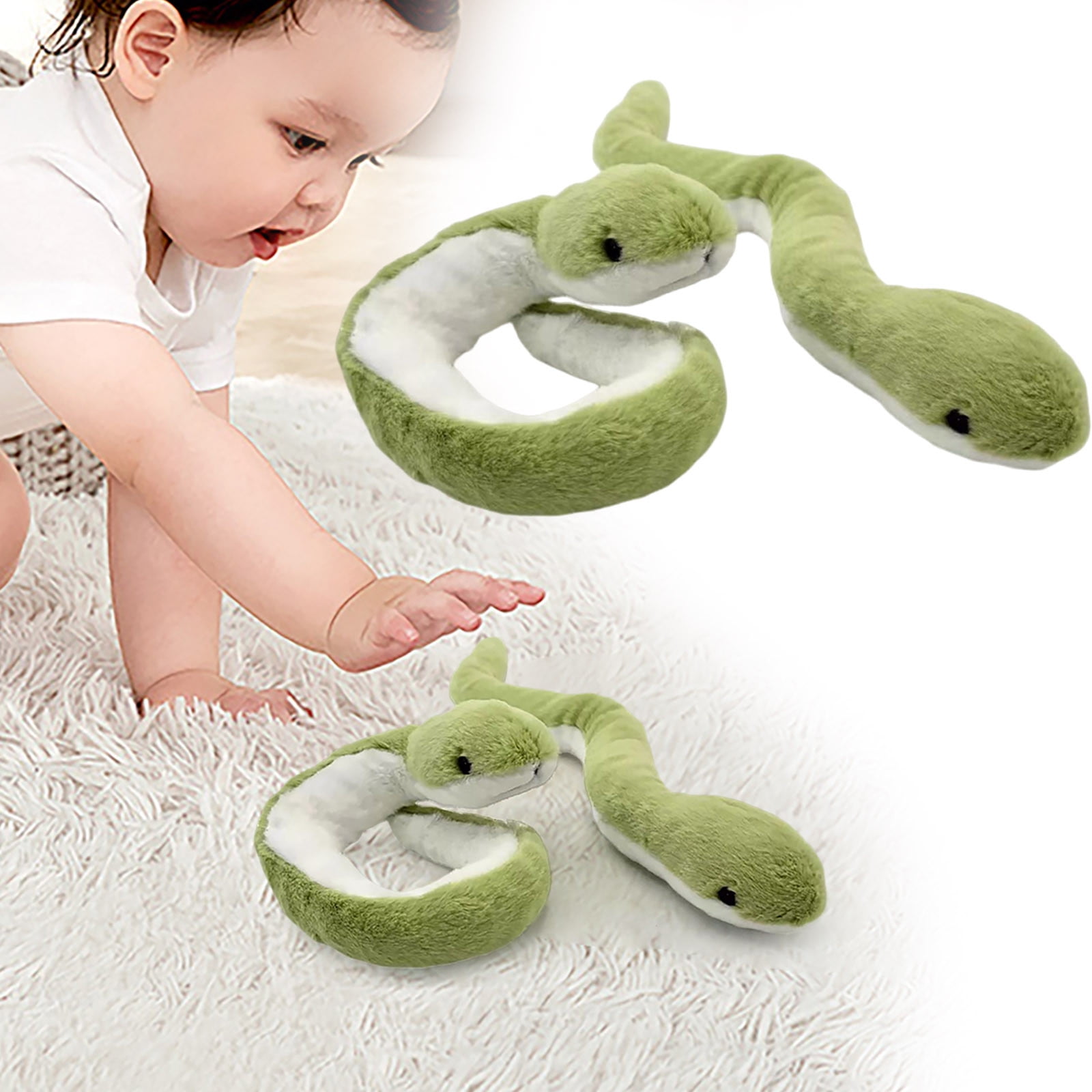 saidjrlf Plush Snake Toy,Snake Stuffed Animal Plush Toy,Cuddly ...
