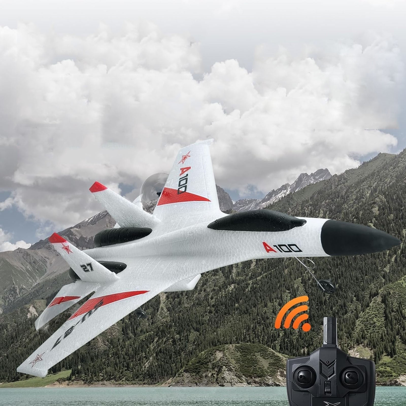 saidjrlf RC Plane 2.4GHZ 3 Channel Remote Control Airplane with 6-Axis ...