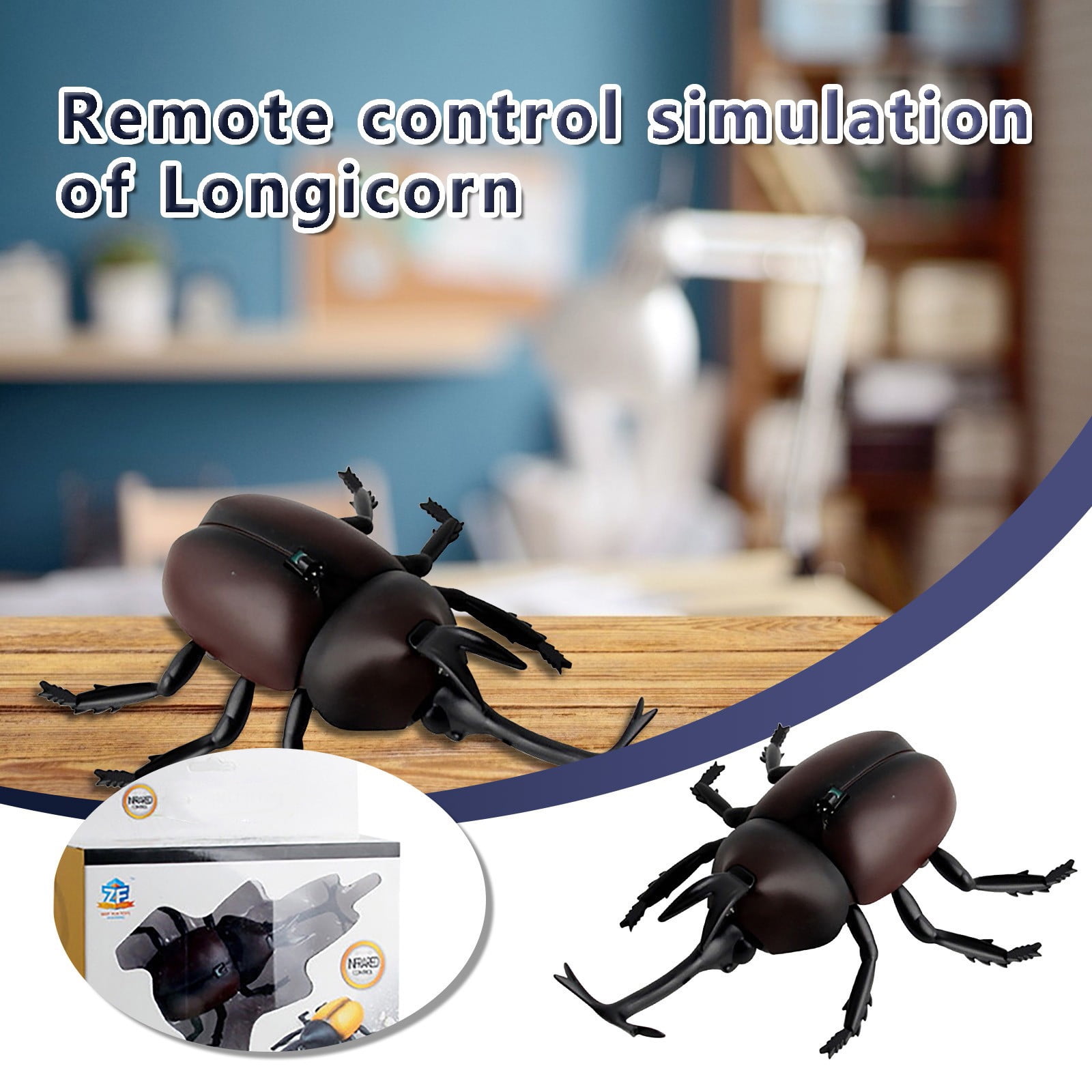 saidjrlf Remote Control Realistic Longicorn Toys,Infrared Remote ...