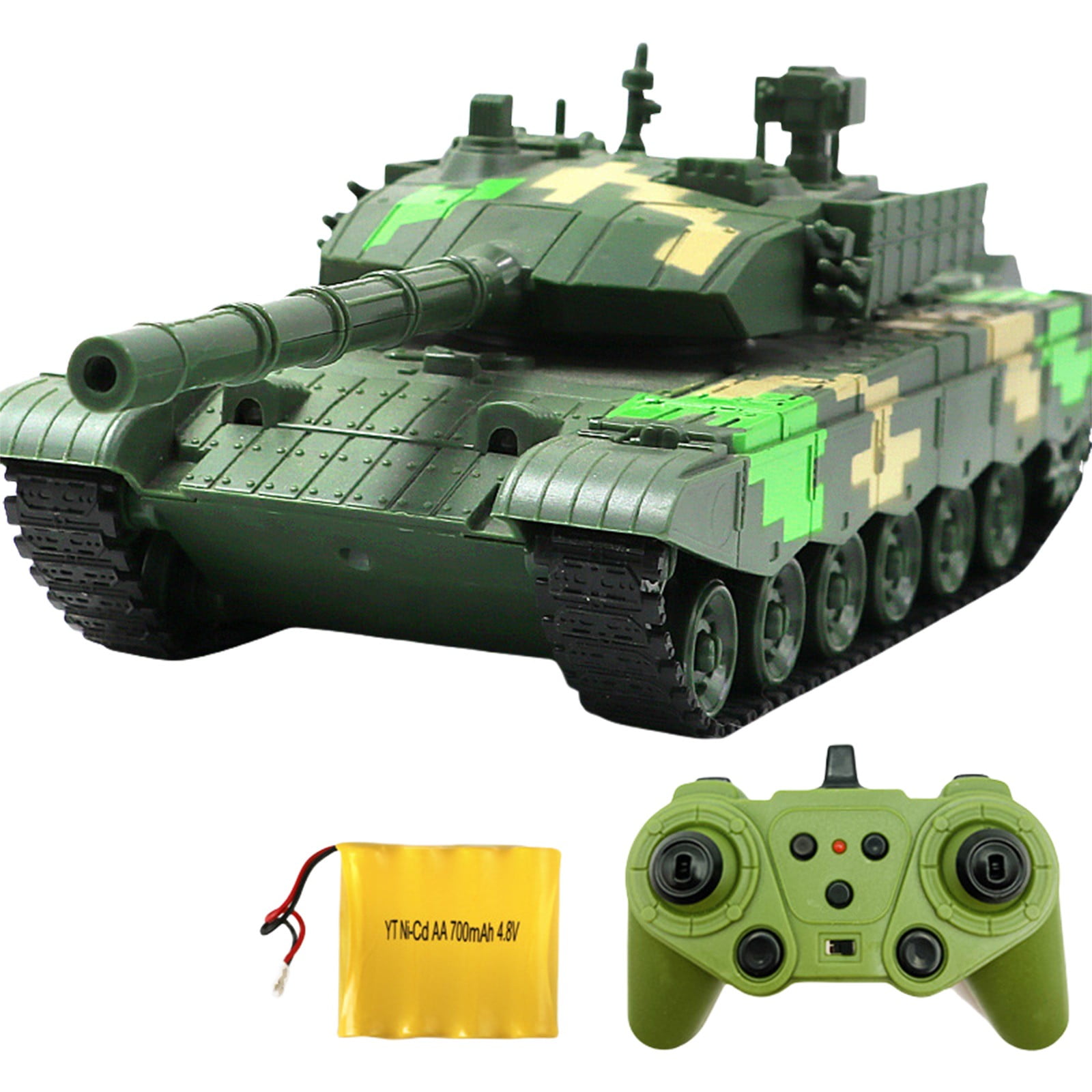 saidjrlf Remote Control Tank for Boys Tank with Effect Lights Realistic ...
