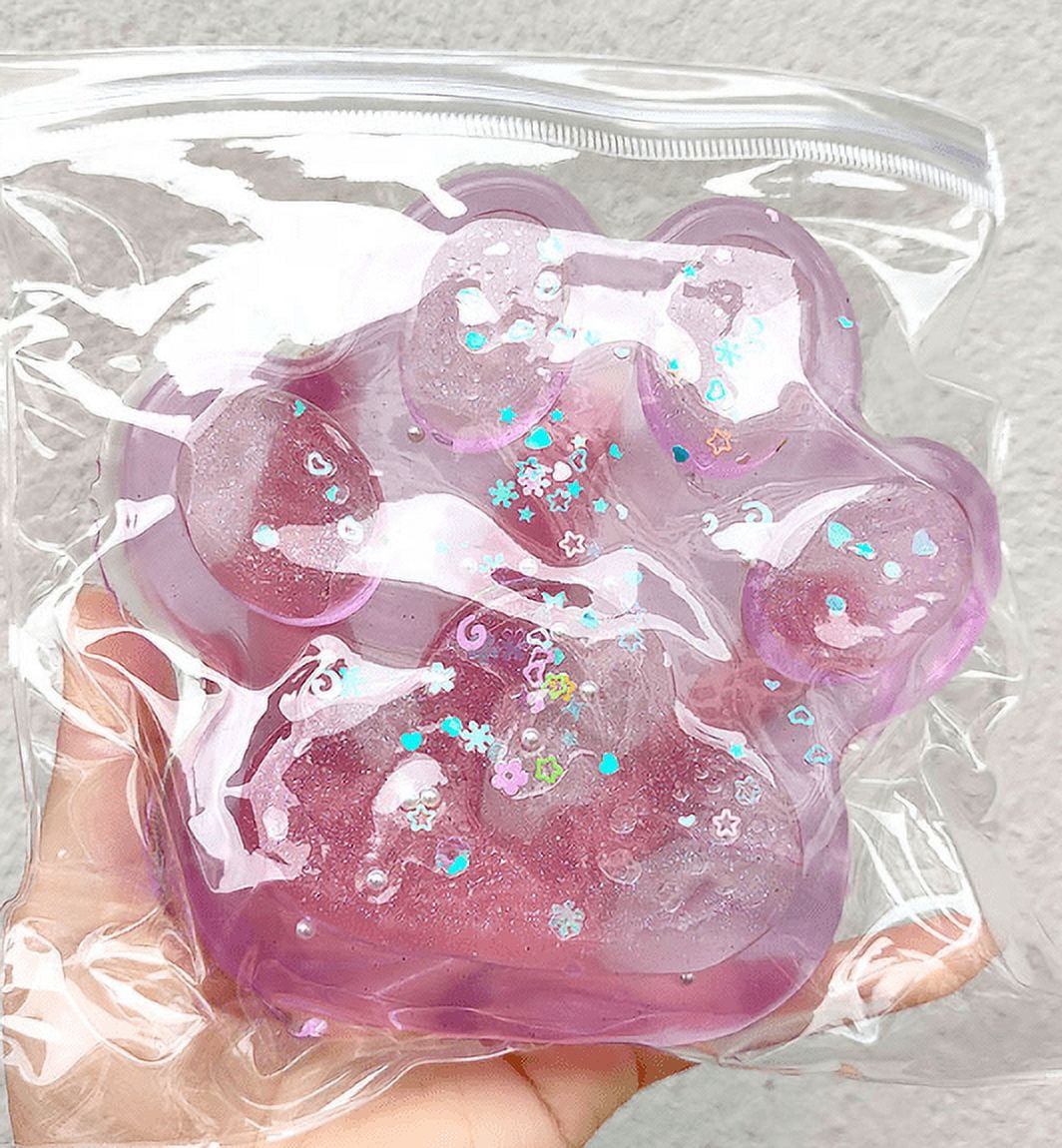 IGEED Taba Squishy Cat Paw Squeeze Toys,Huge Transparent Paw Squishy ...