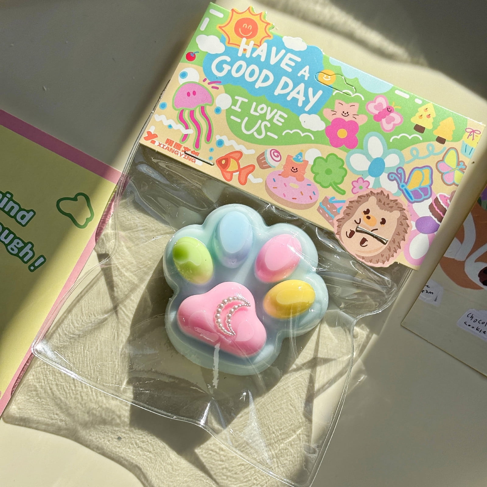 saidjrlf Taba Squishy Cat Paw Squeeze Toys for Kids,Sensory Fidget Toy ...